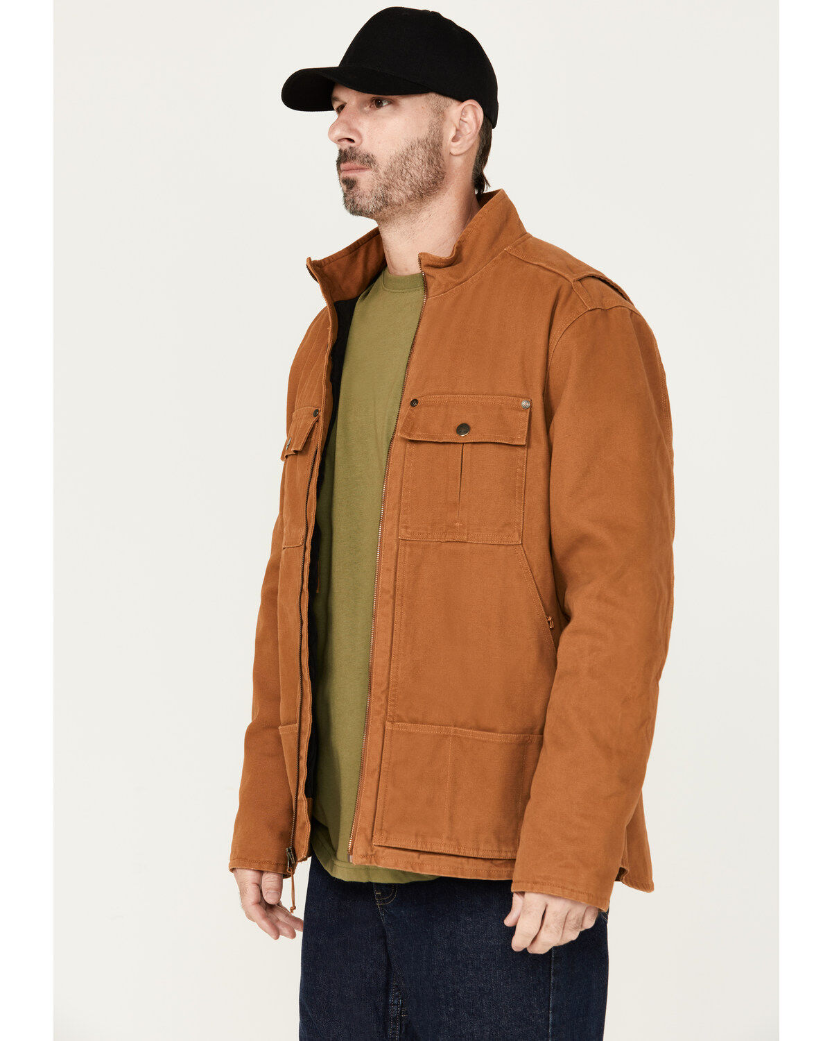 Hawx Men's Lined Duck Work Jacket, Rust Copper