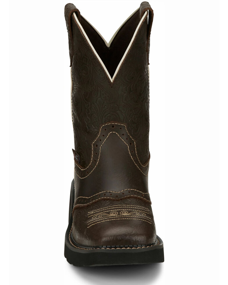Justin Womens Mandra Brown Western Boots Square Toe Boot Barn