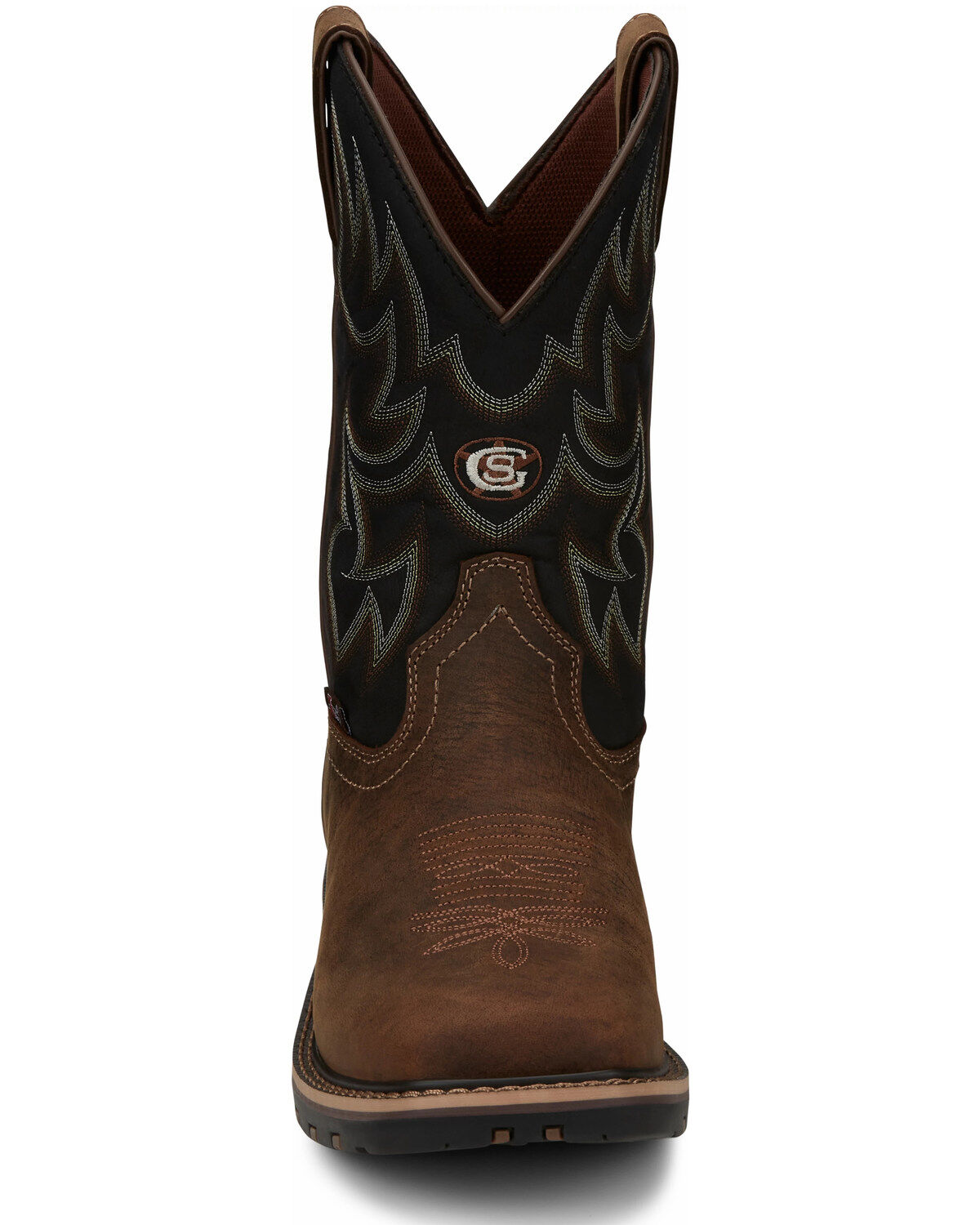 Justin Men's Fireman Black Western Boots - Square Toe | Boot Justin Men's Fireman Black Western Boots - Square Toe | Boot