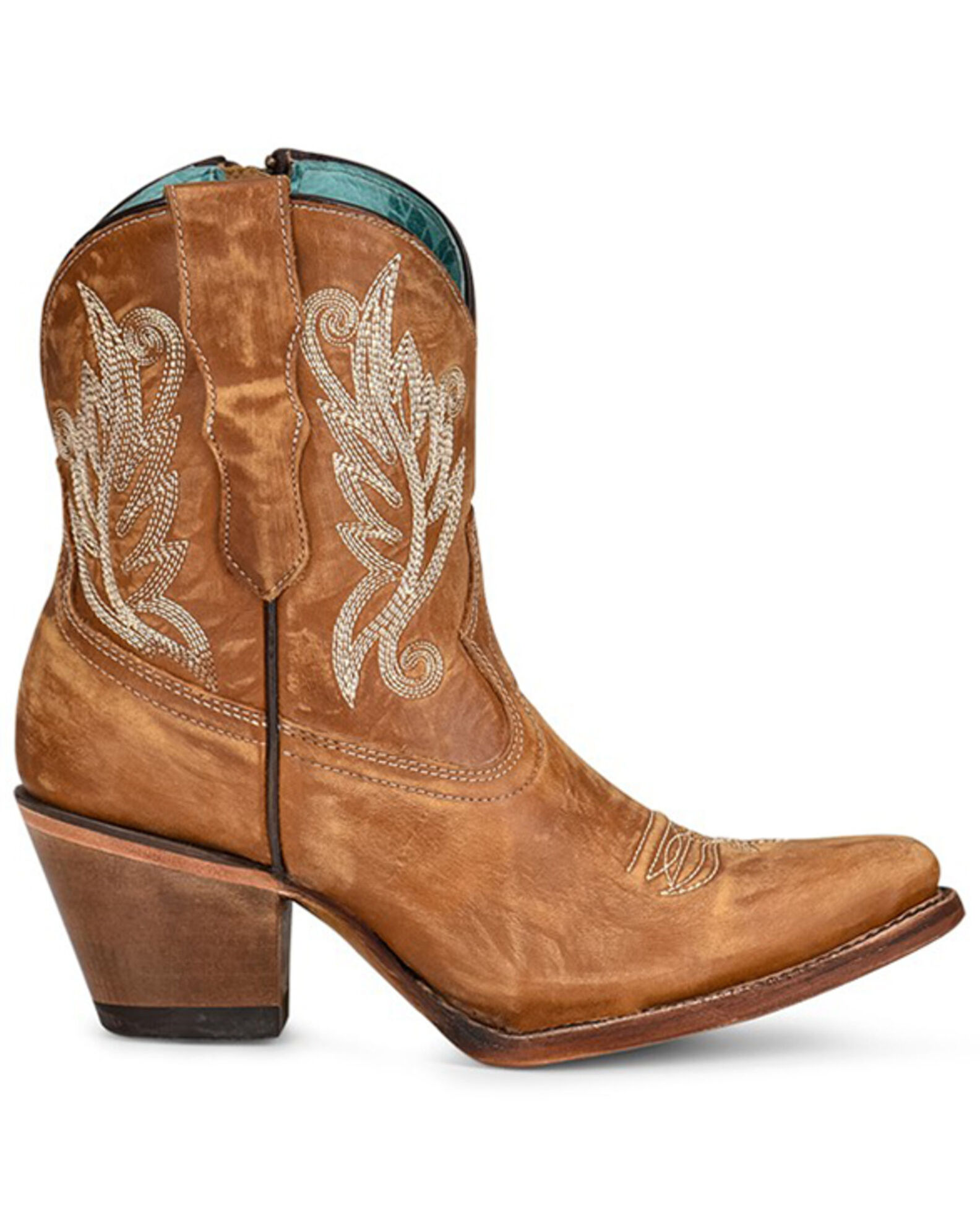 Corral Womens Embroidered Western Fashion Booties Pointed Toe Boot