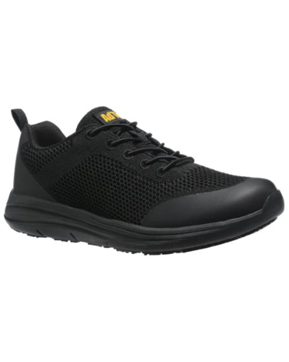 Image #1 - AdTec Men's Light Weight Work Shoes - Round Toe, Black, hi-res