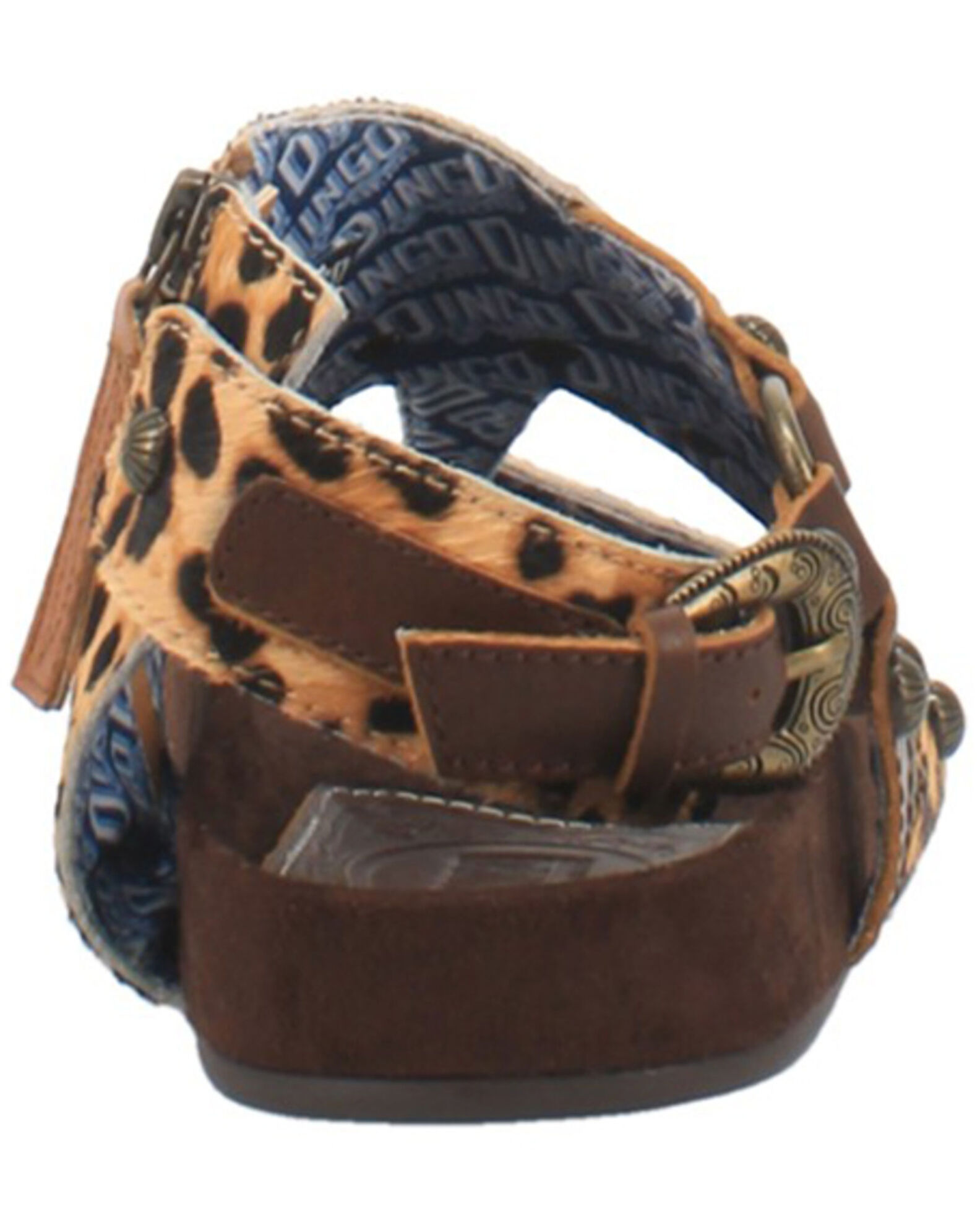 Dingo Women's Sage Brush Leopard Print Boho Sandals | Boot Barn