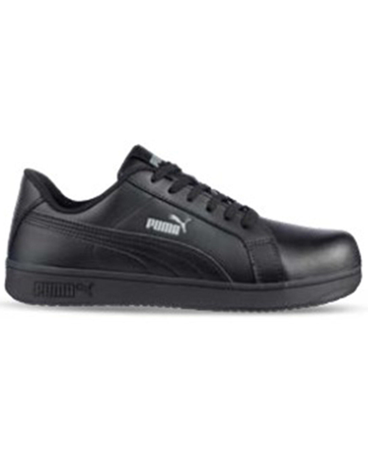 Puma Safety Men's Iconic Leather Low Shoe - Composite Toe, Black