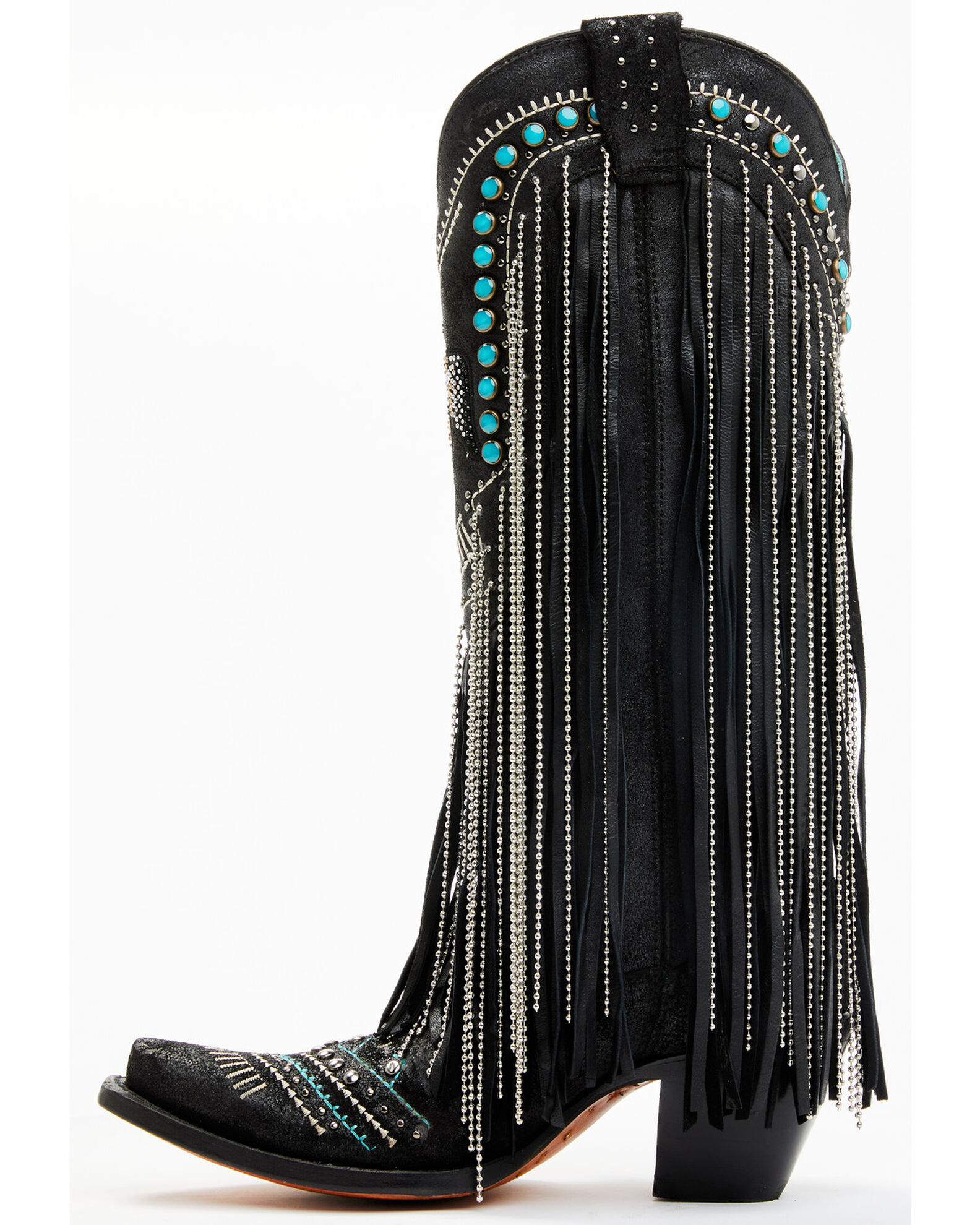 Corral Women's Embroidered and Crystal Eagle Fringe Western Boots ...