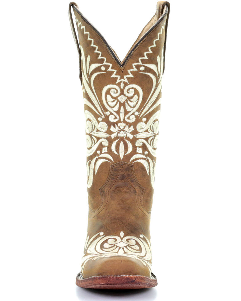 Circle G Womens Tan Embroidery Western Boots Square Toe Boot Barn