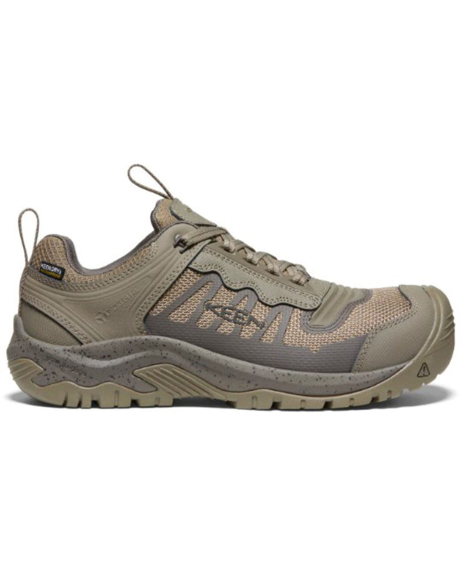 Keen Mens Reno Low Waterproof Work Shoes Composite Toe Mahogany