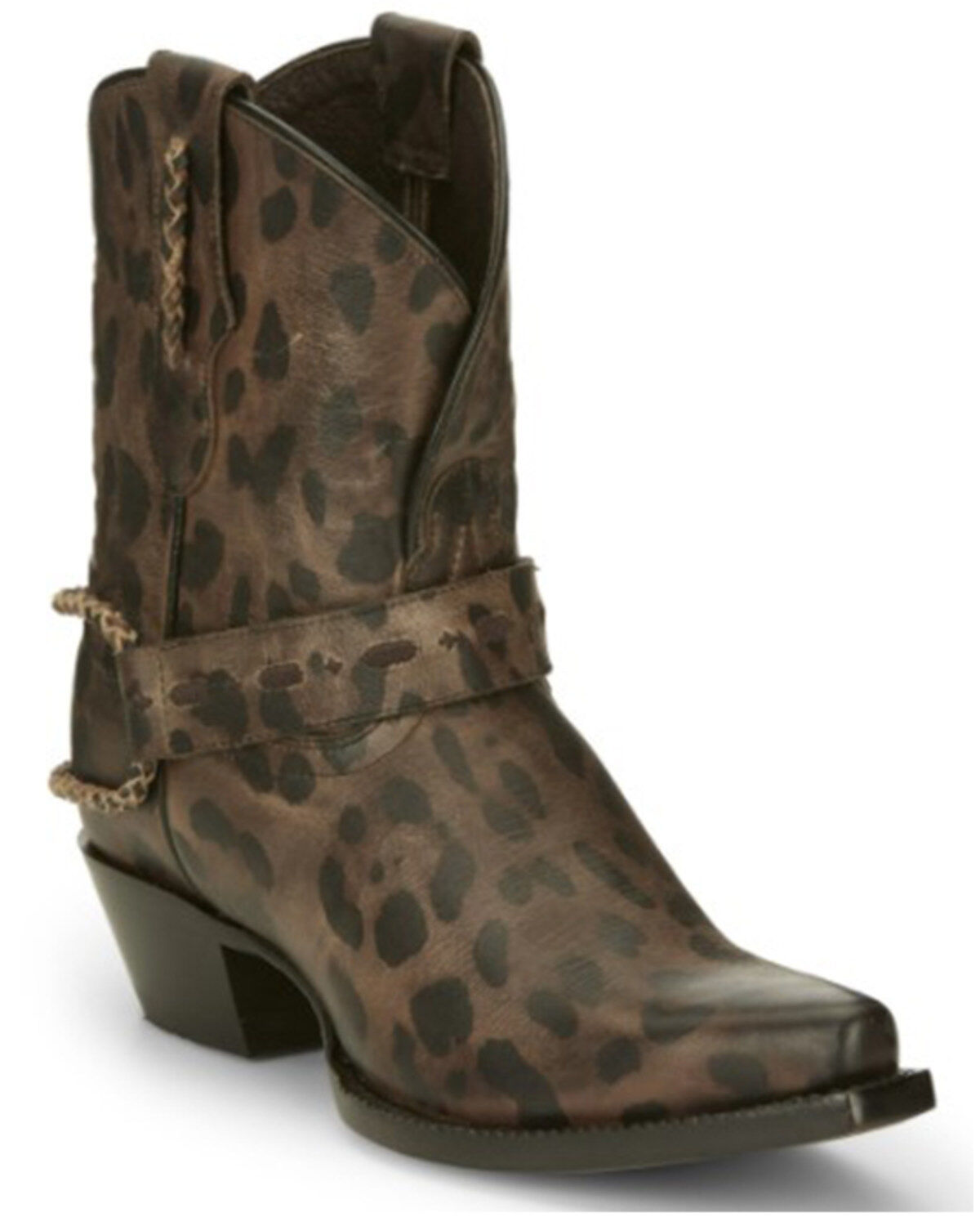 Tony Lama Women's Indira Fashion Booties - Snip Toe, Cheetah, hi-res