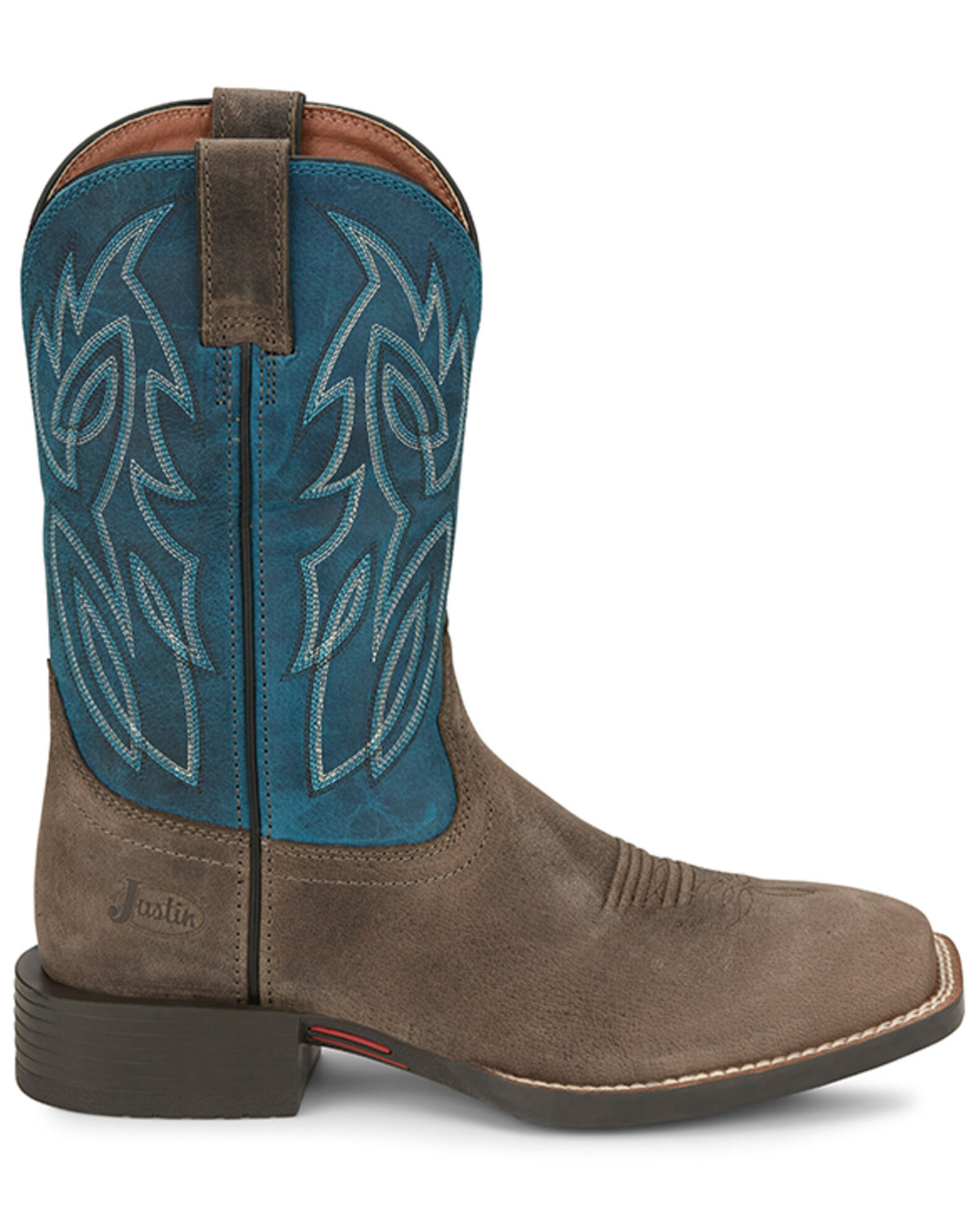 Justin Mens Canter Western Boots Broad Square Toe At Mall Of America
