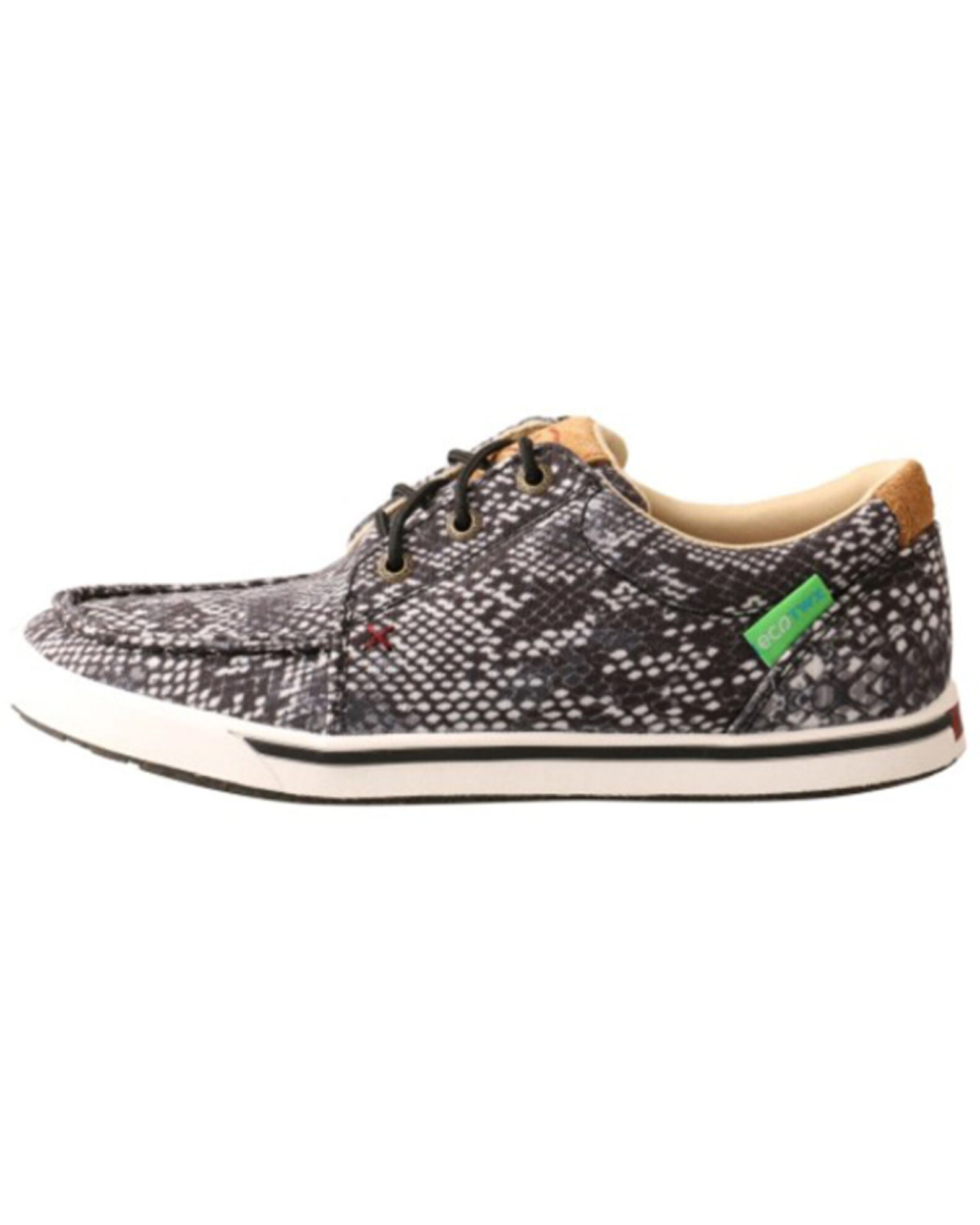 Twisted X Women's Snake Print Kicks Casual Shoes - Moc Toe, Black