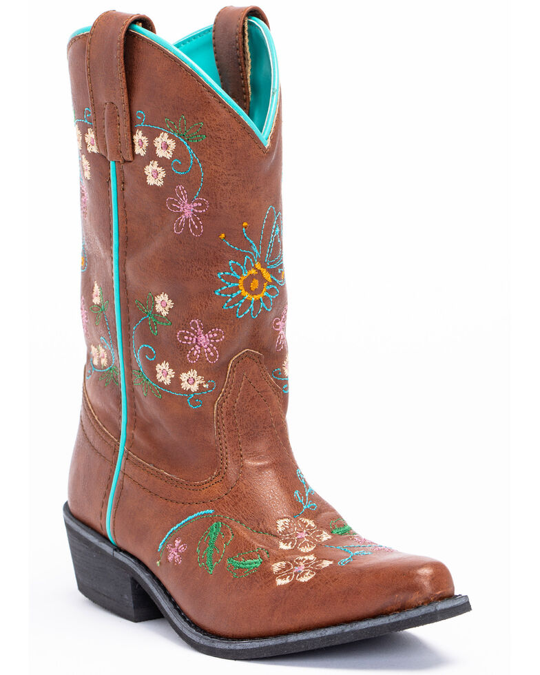 Shyanne Girls' Floral Embroidery Western Boots - Snip Toe | Boot Barn