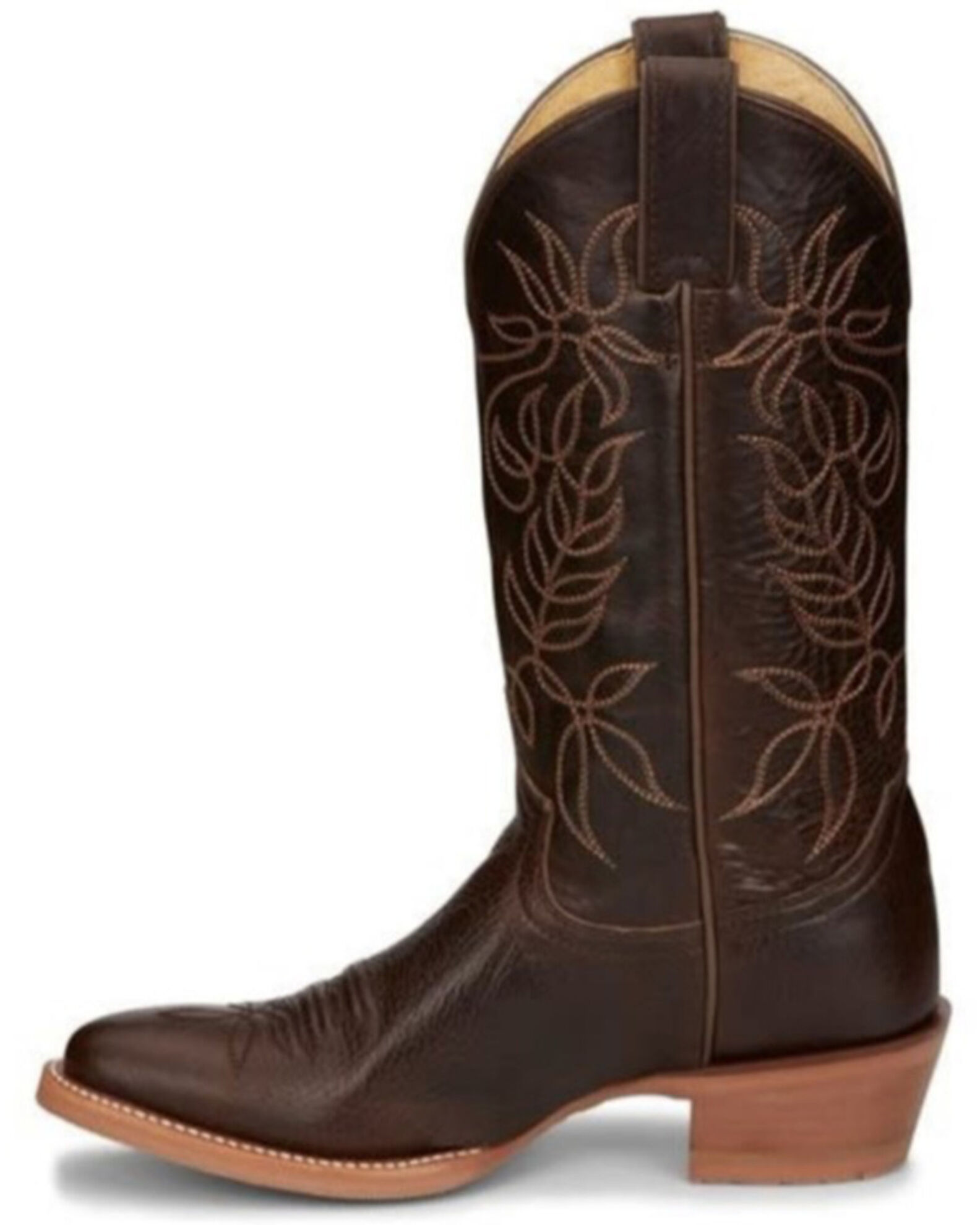 Justin Women's Rosey Western Boot - Round Toe, Coffee