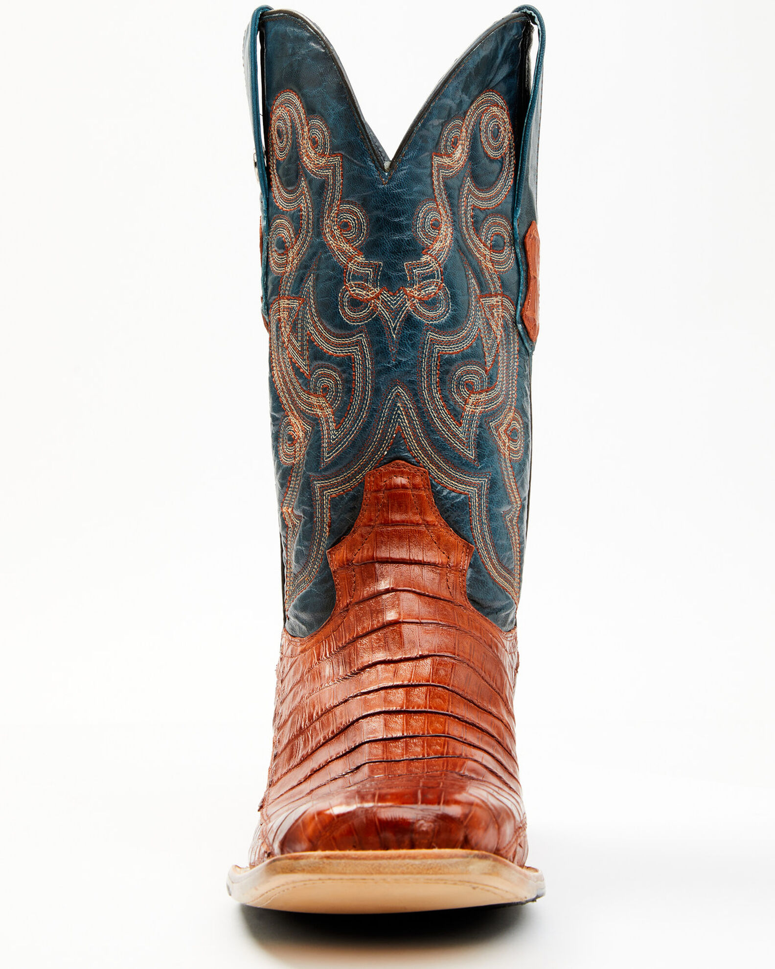 Tanner Mark Men's Exotic Caiman Belly Western Boots - Broad Square Toe ...