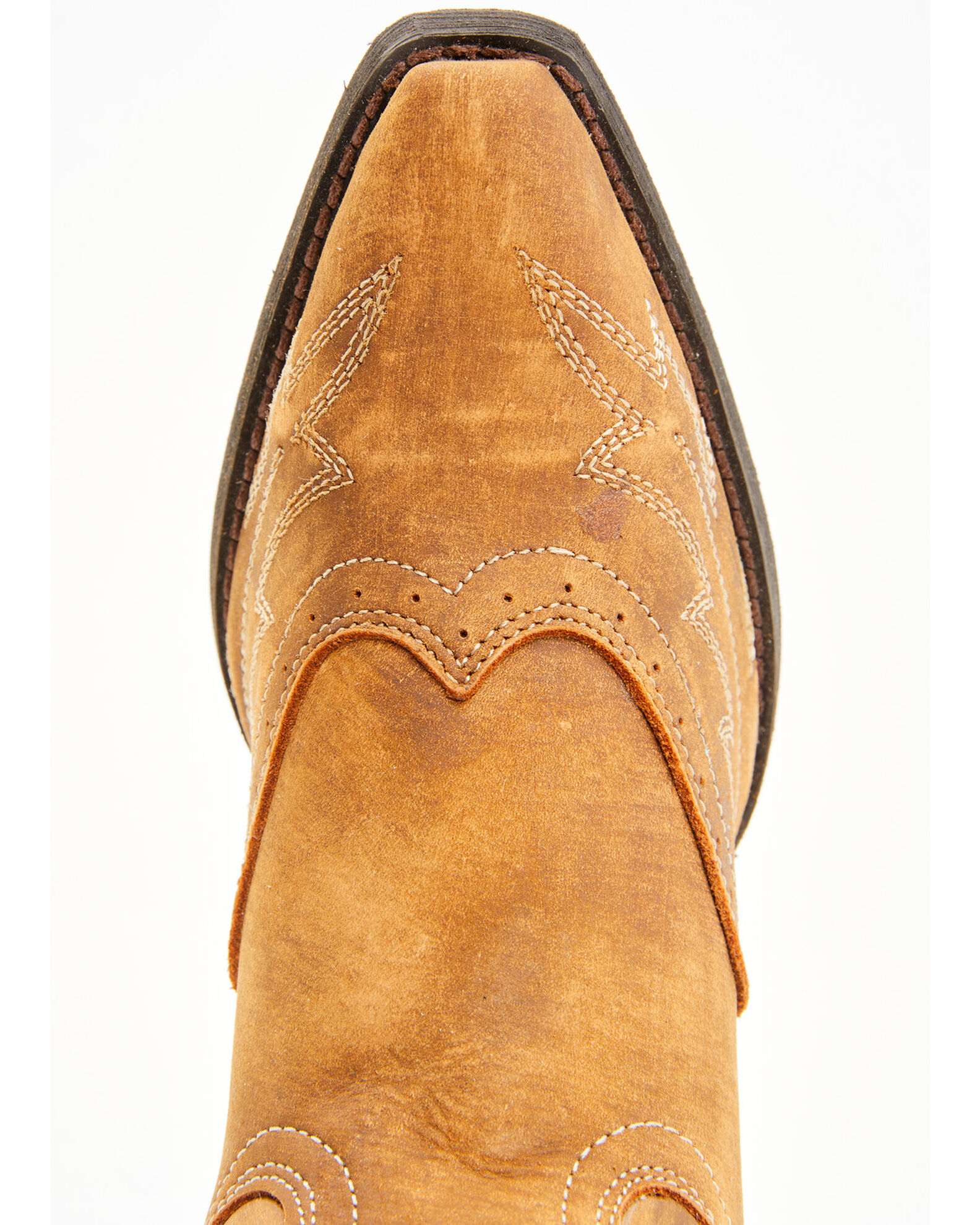 Laredo Womens Underlay Western Boots Snip Toe Brown
