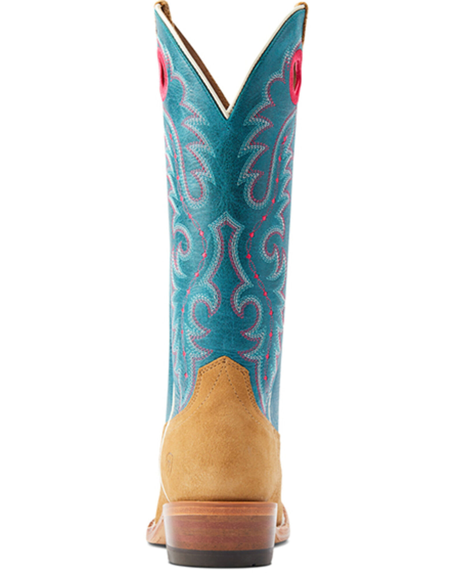 Ariat Women's Futurity Boon Western Boots - Square Toe, Tan/turquoise
