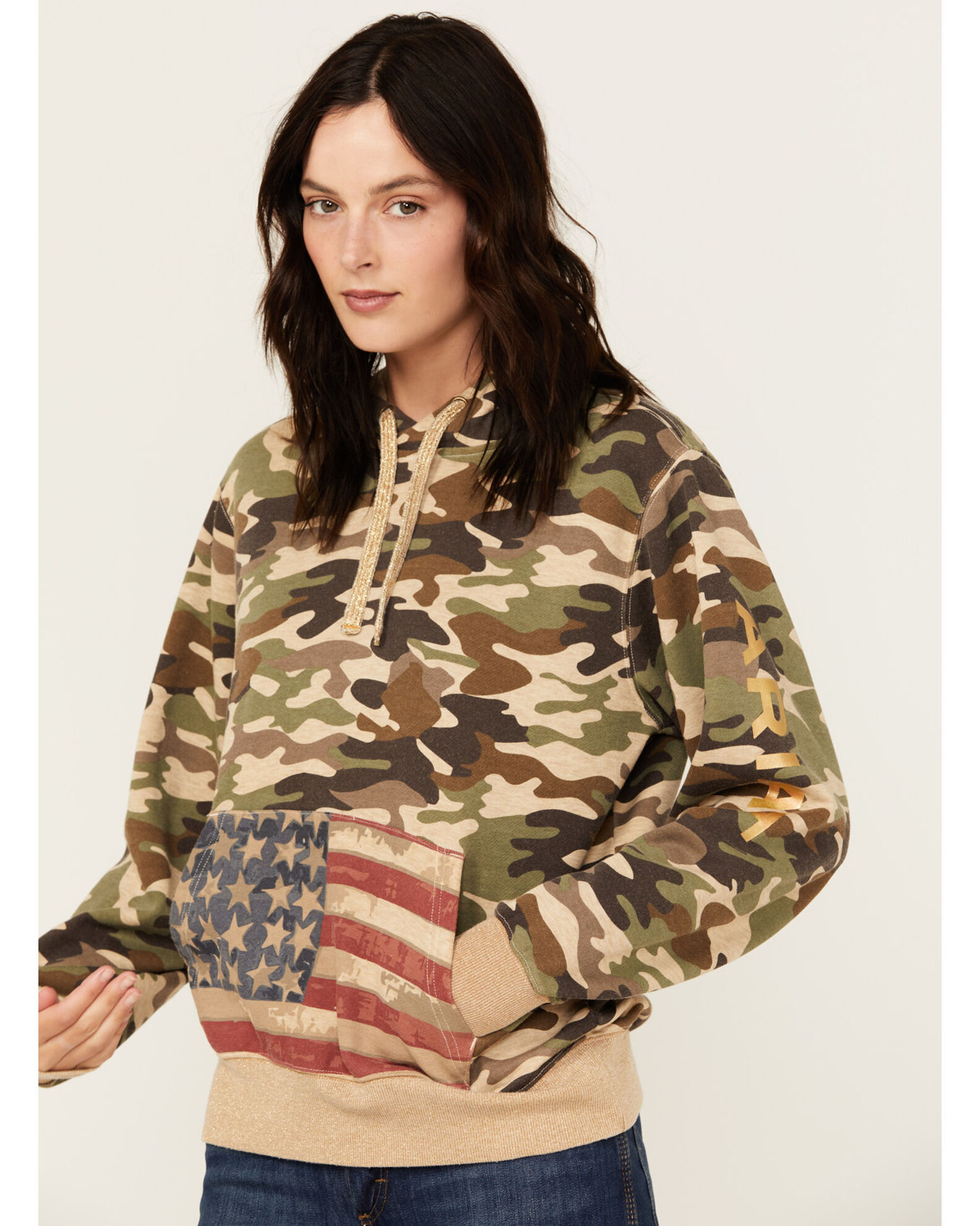 Ariat X Rodeo Quincy Womens Camo Hoodie Camouflage
