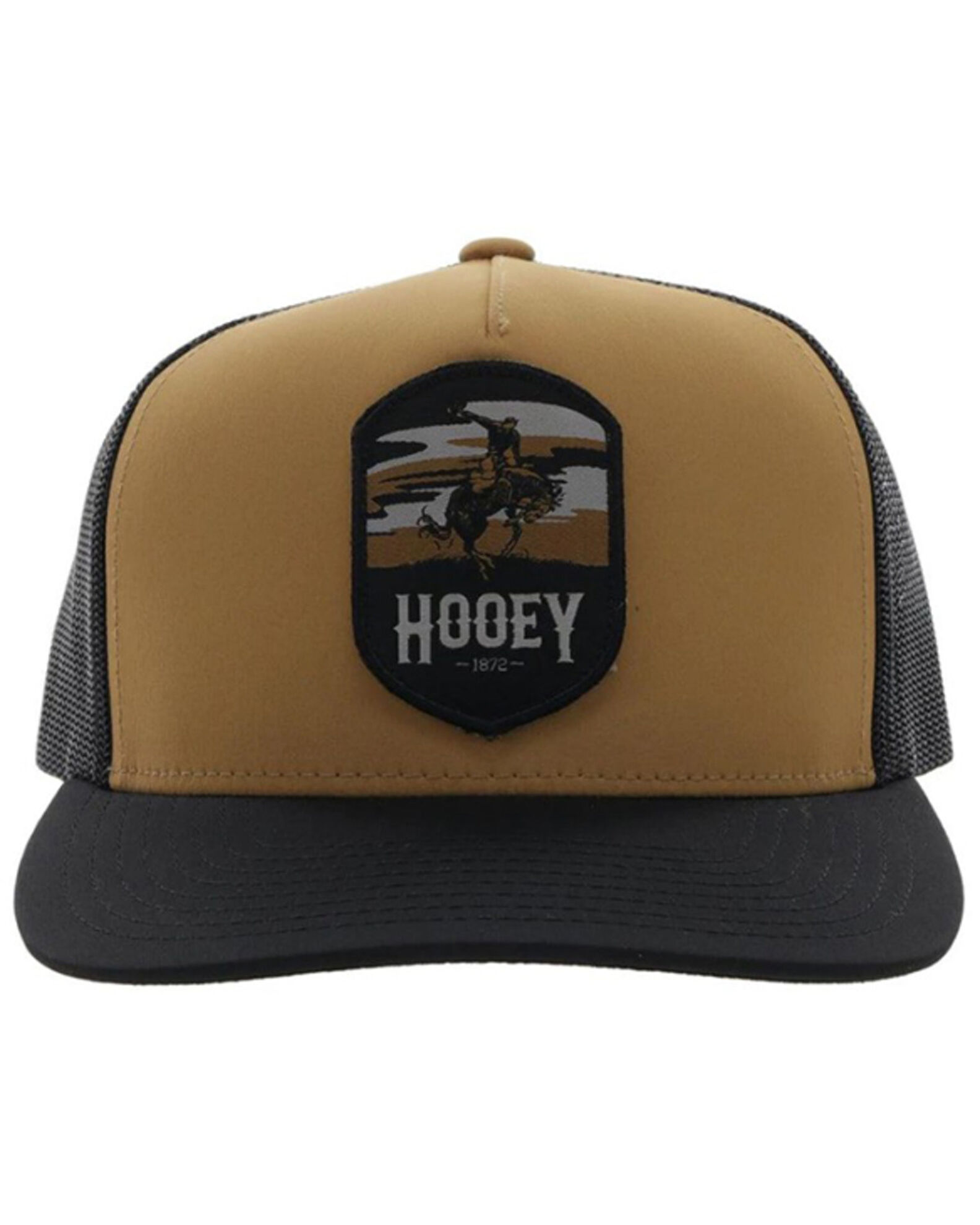 Hooey Men's Sunset Horse Patch Trucker Cap, Tan