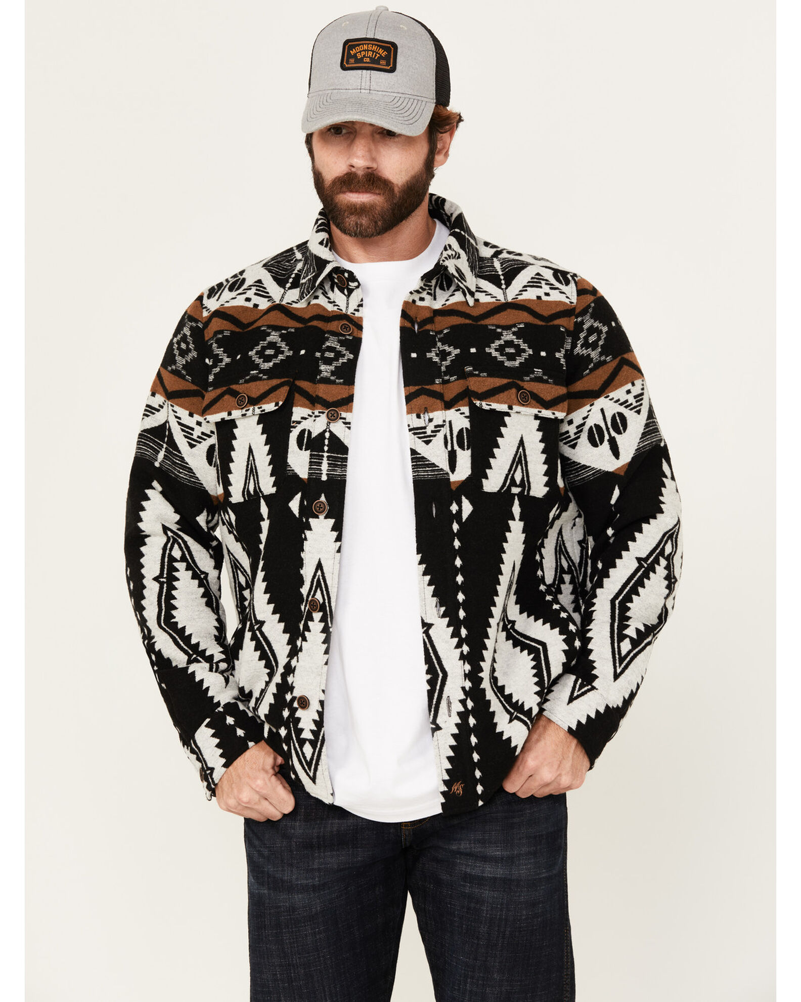 Moonshine Spirit Men's Revenge Southwestern Print Button-Down Shirt ...