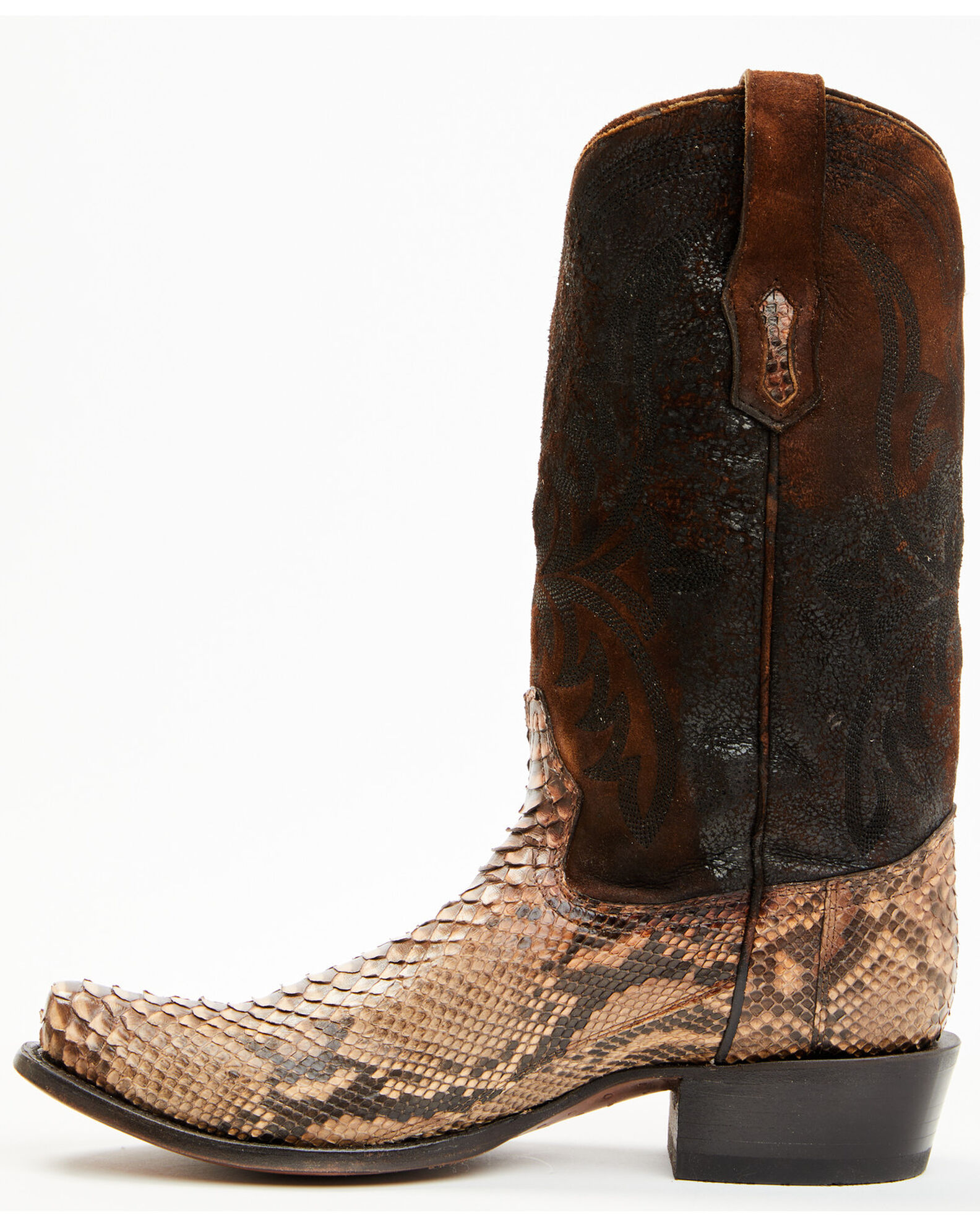 Corral Men's Exotic Python Western Boots - Square Toe, Brown