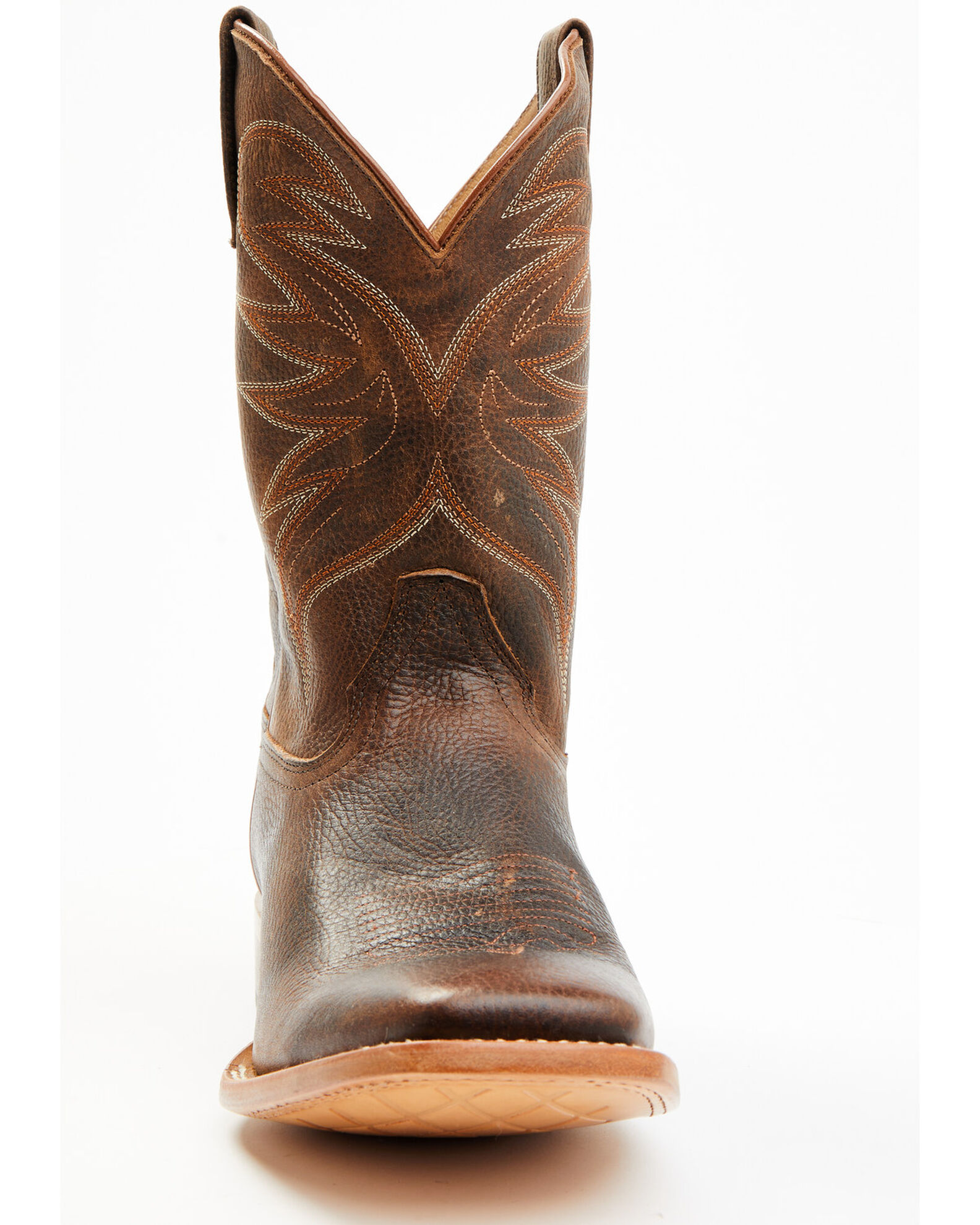 Cody James Mens Mcbride Western Boots Broad Square Toe Chocolate