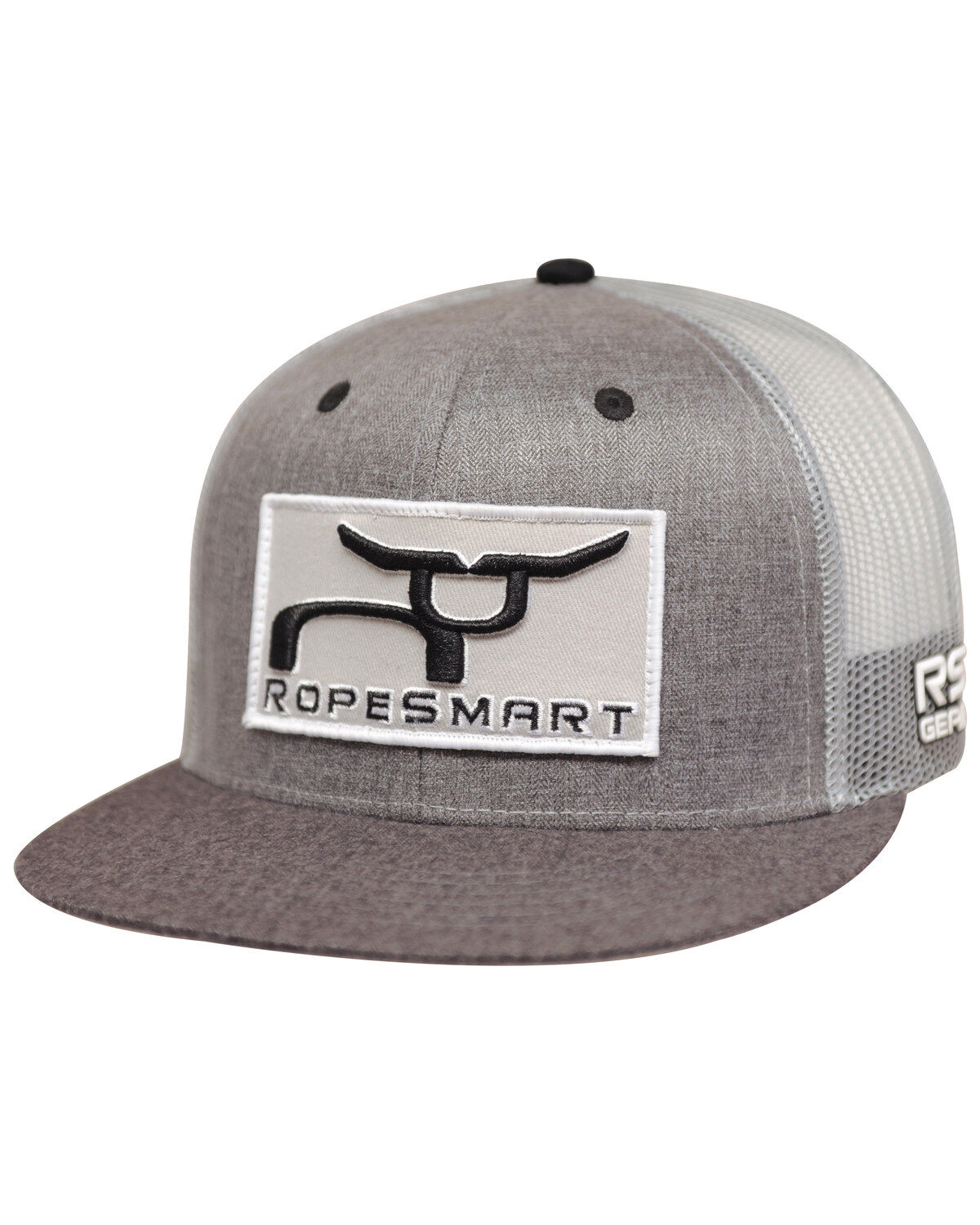 RopeSmart Men's Large Patch Trucker Cap, Grey