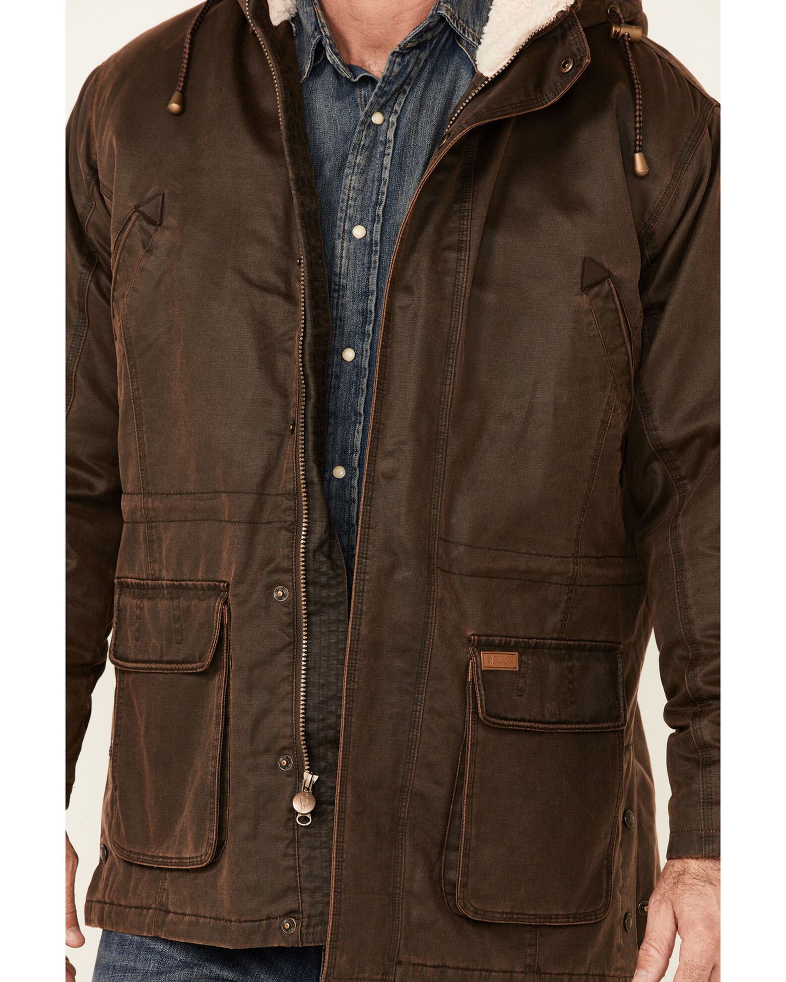 Outback Trading Co. Men's Nolan Storm-Flap Jacket, Brown