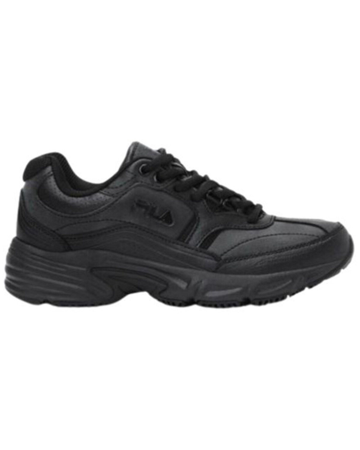 Fila Women's Memory Workshift Work Shoes - Soft Toe, Black