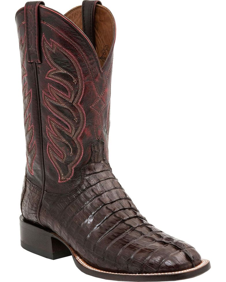 Lucchese Men's Hornback Caiman Tail Exotic Boots | Boot Barn