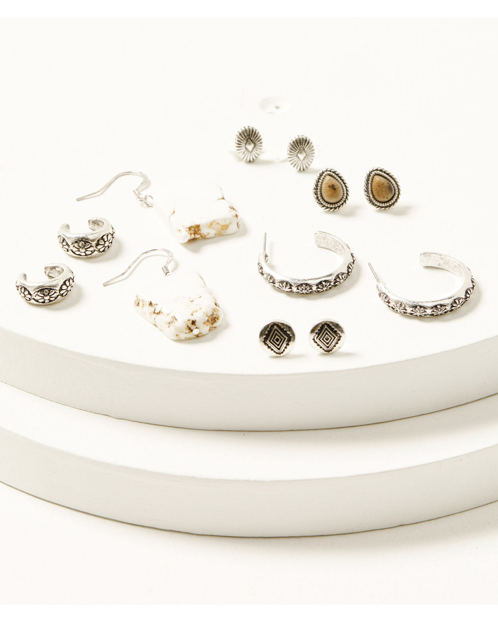 Idyllwind Womens Dorella Earring Set Silver