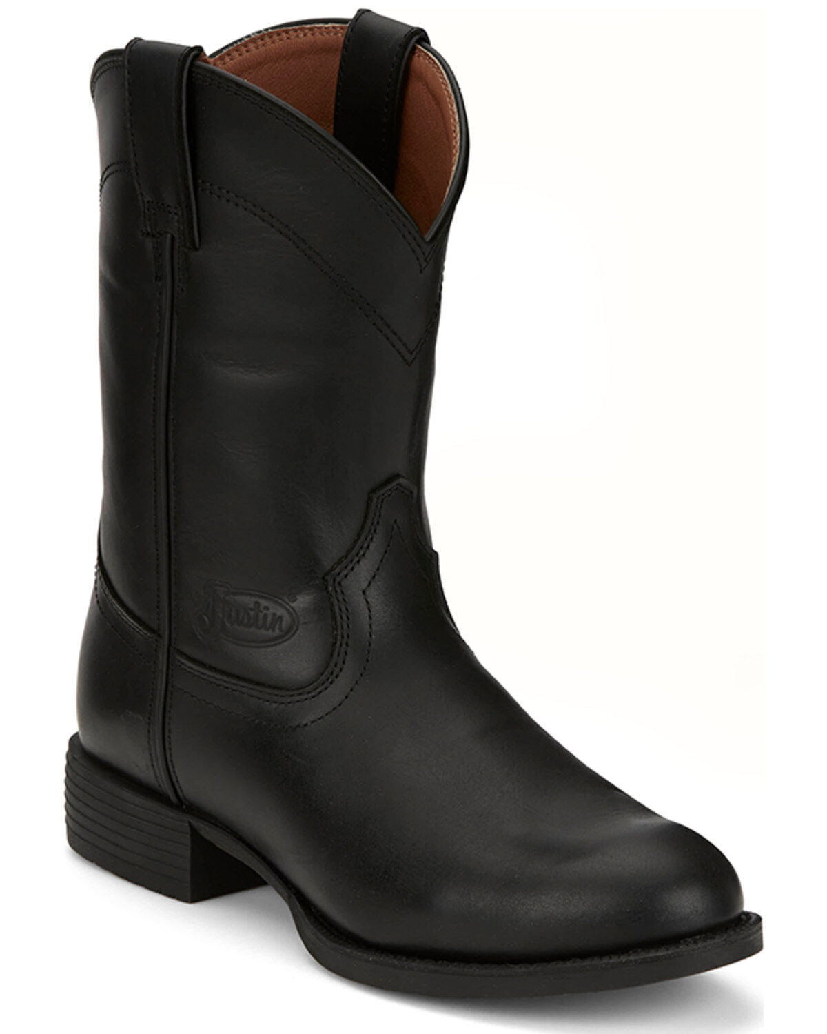 Justin Men's Kiligore Roper Boots - Round Toe, Black