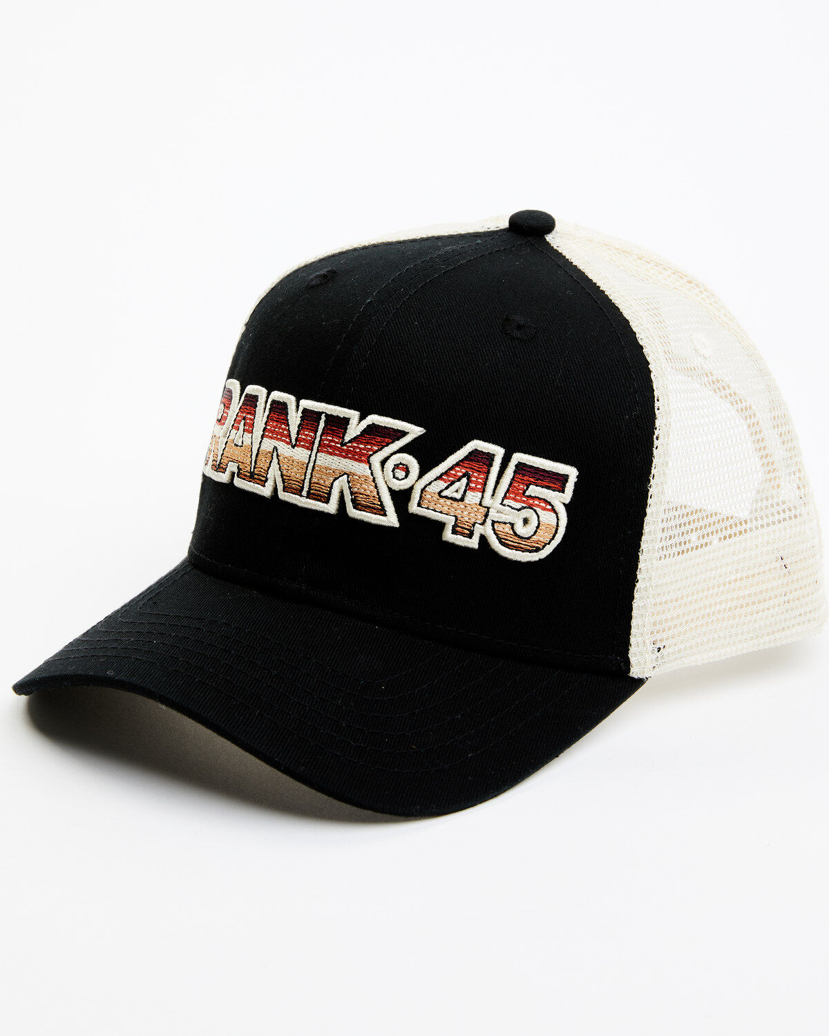 RANK 45® Men's Serape Logo Mesh-Back Baseball Cap, Black