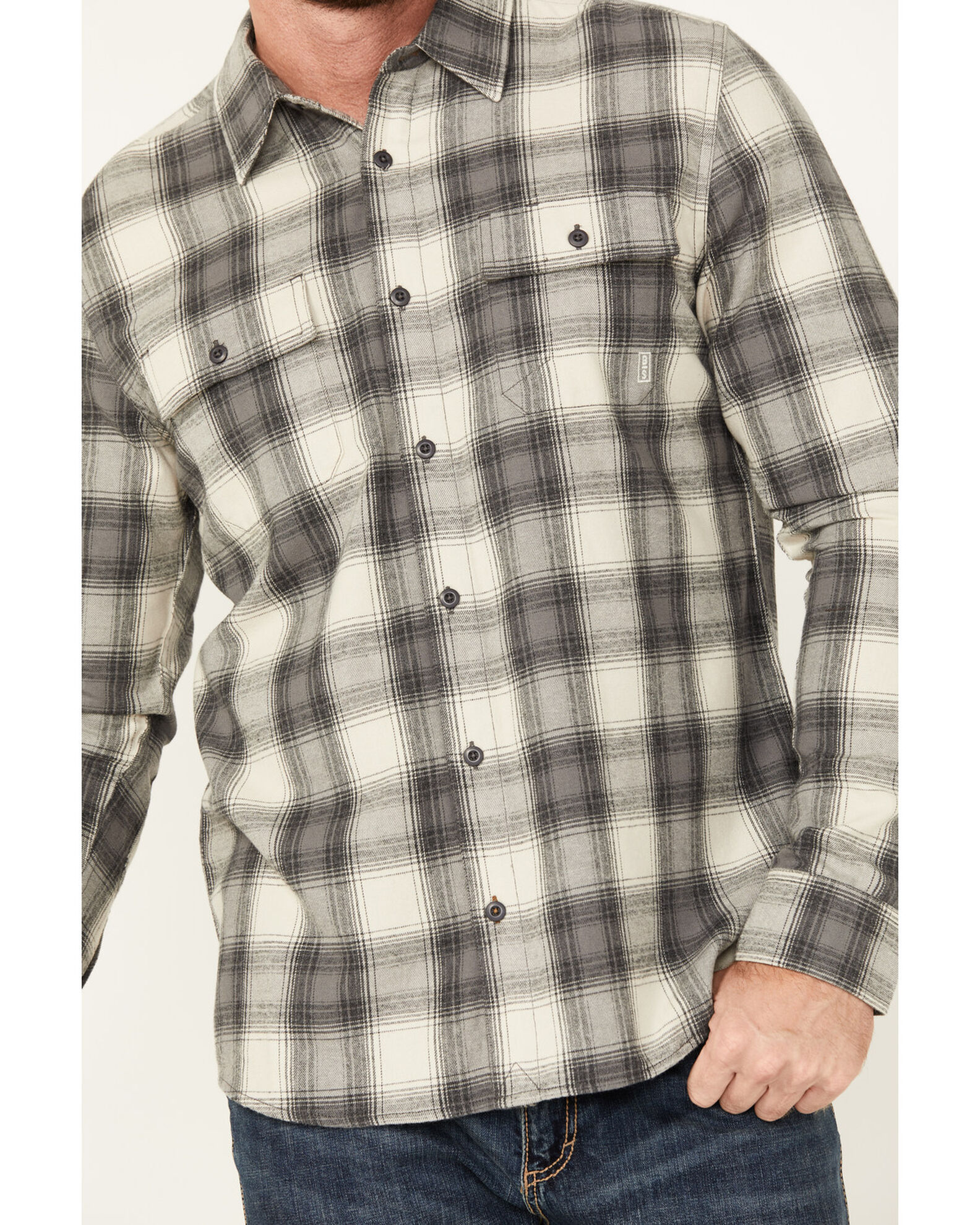 Brothers And Sons Mens Stewart Everyday Plaid Print Long Sleeve Button