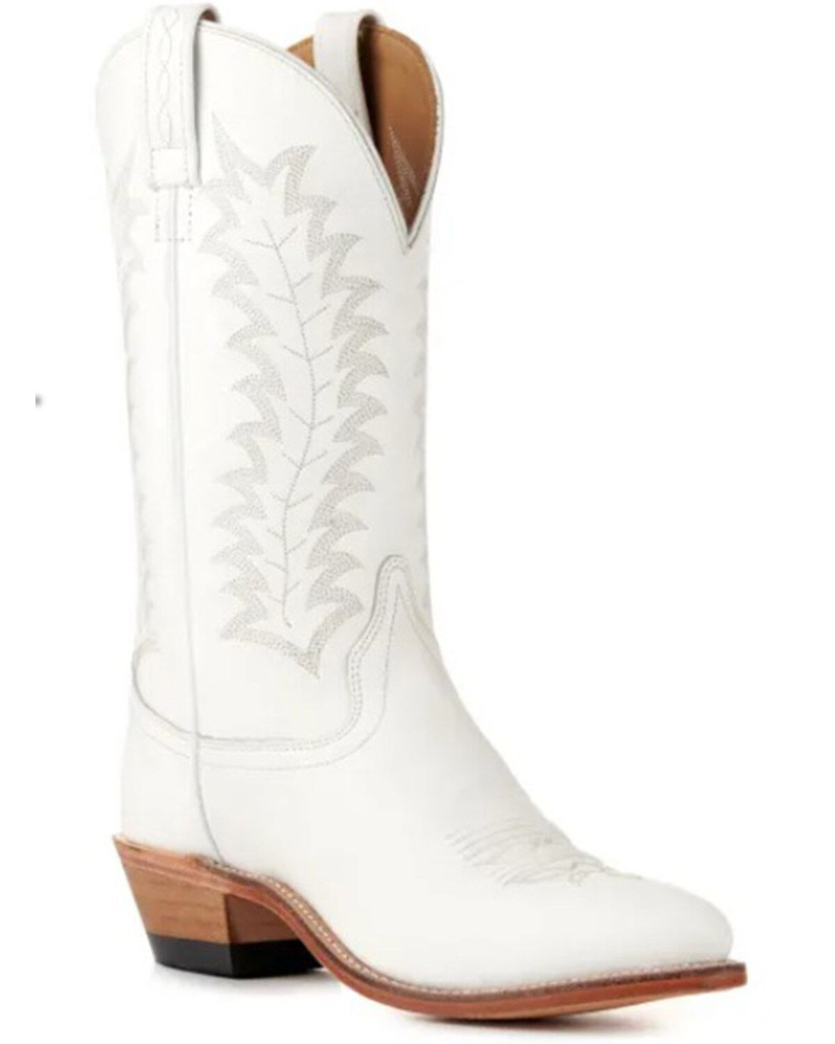 Old West Women's Western Boots - Pointed Toe, White, hi-res