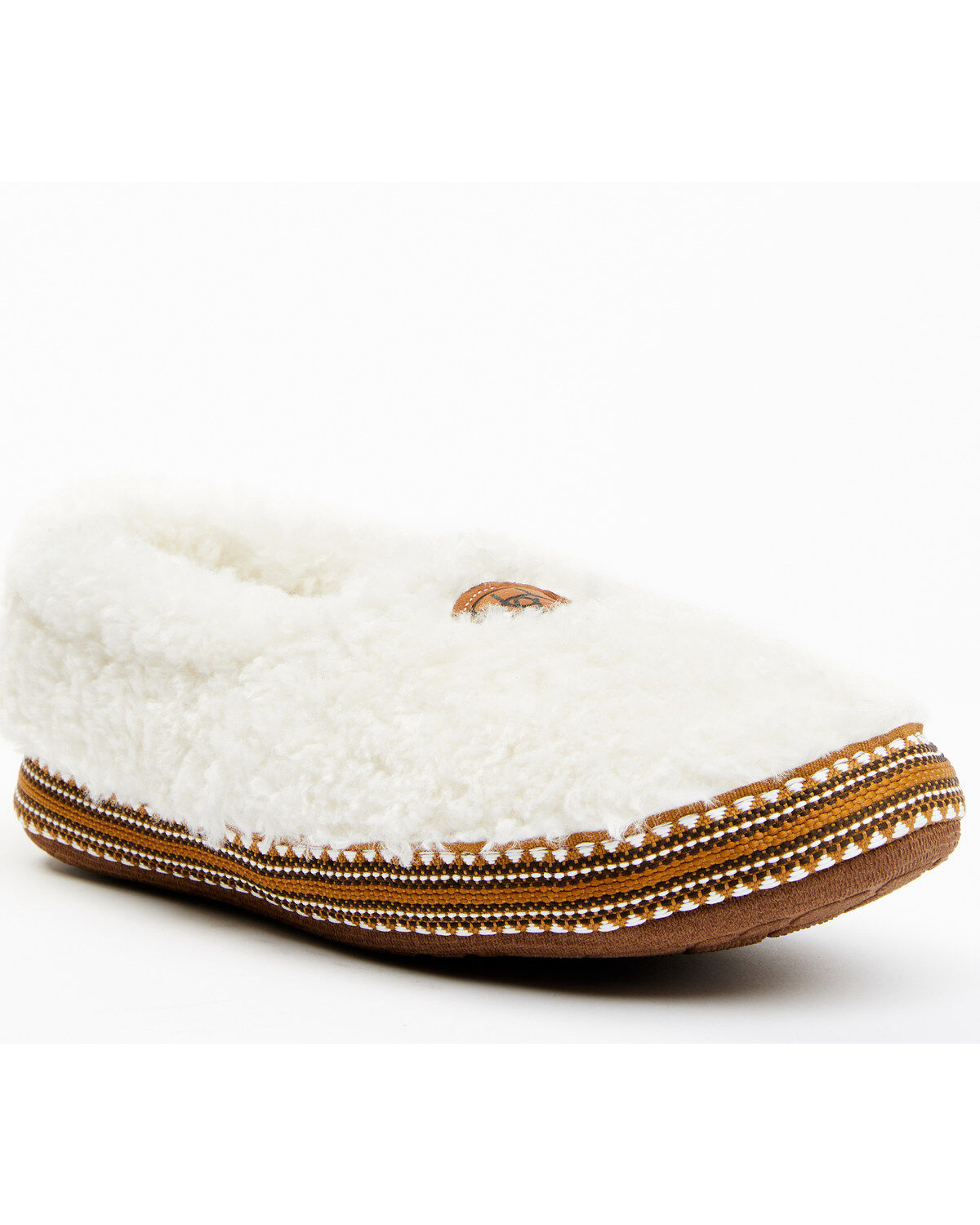 Ariat Women's Appaloosa Snuggle Slippers, Cream