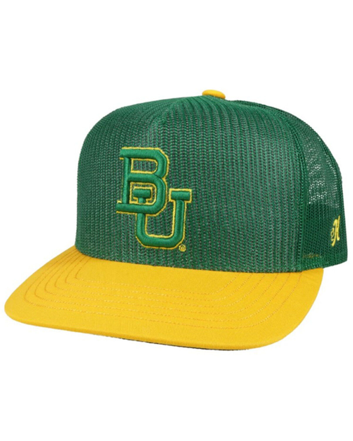 Hooey Men's Baylor University Embroidered Logo Mesh Trucker Cap, Green