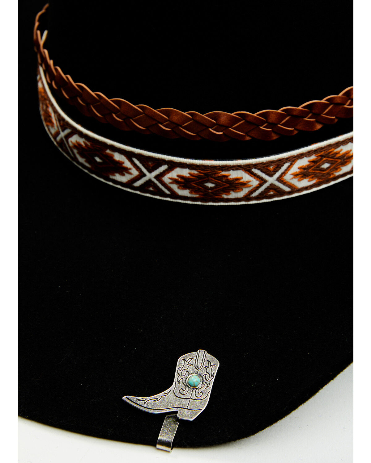 Product Name: Boot Barn Southwestern Western Hat Accessory Set