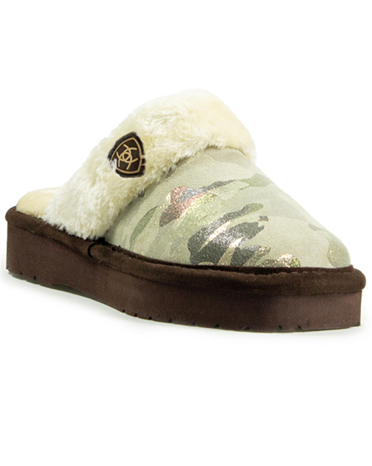 Ariat Women's Jackie Square Toe Stack Slippers, Camouflage