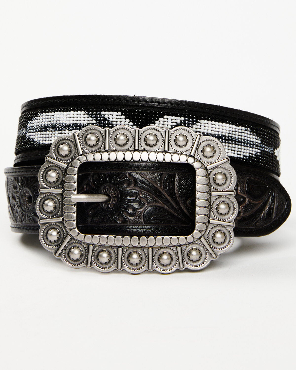 Idyllwind Women's Windriver Seed Bead Western Belt, Black