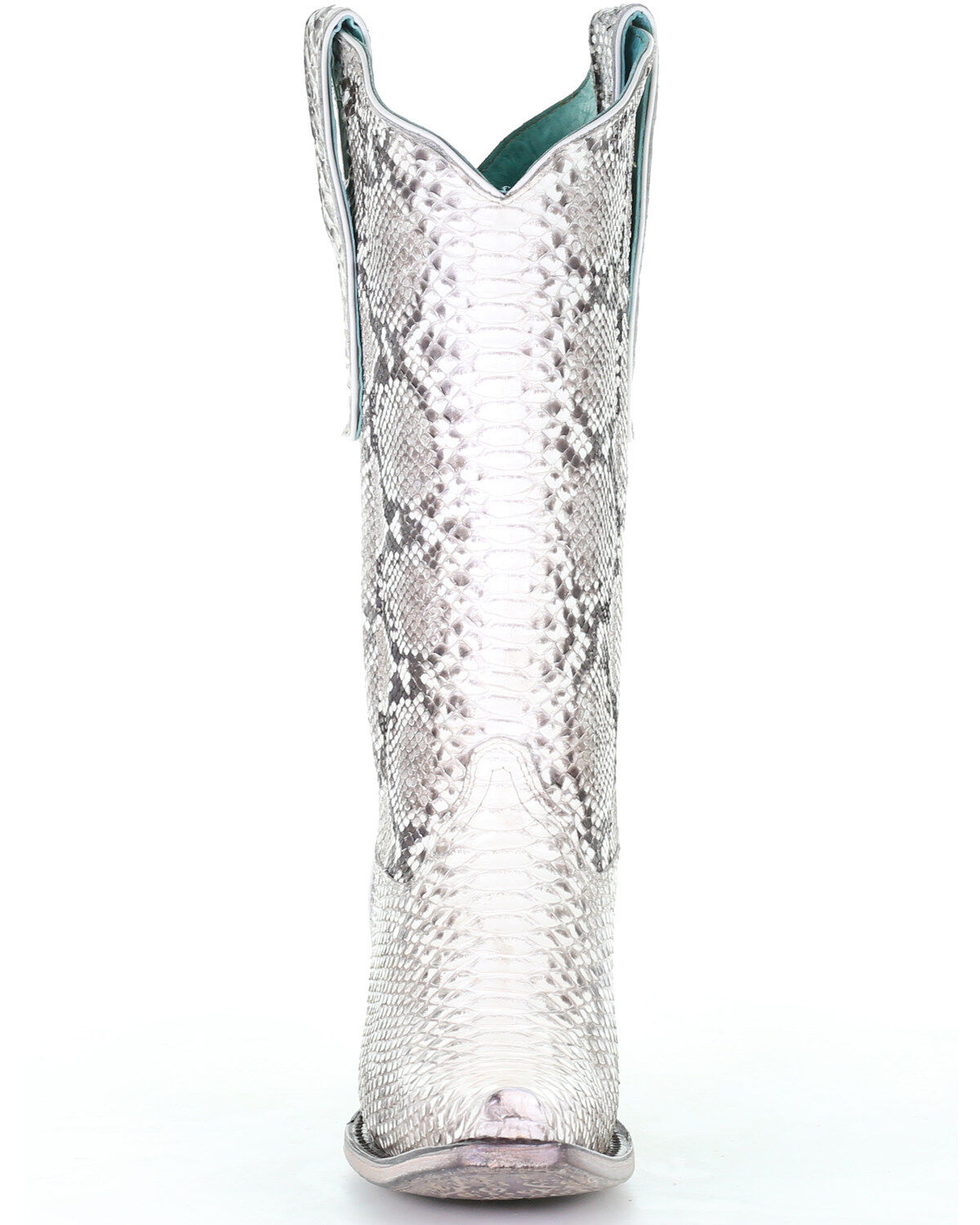 Corral Women's Natural Exotic Python Boots - Snip Toe, Natural