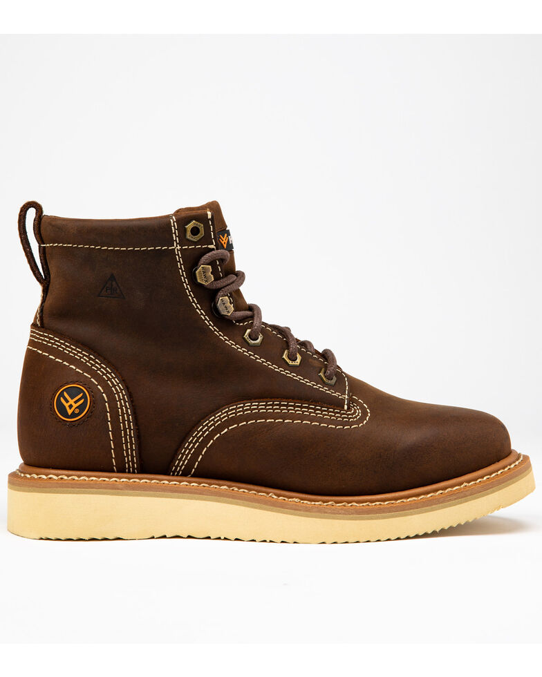 Hawx Mens 6 Lacer Work Boots Soft Toe Boot Barn