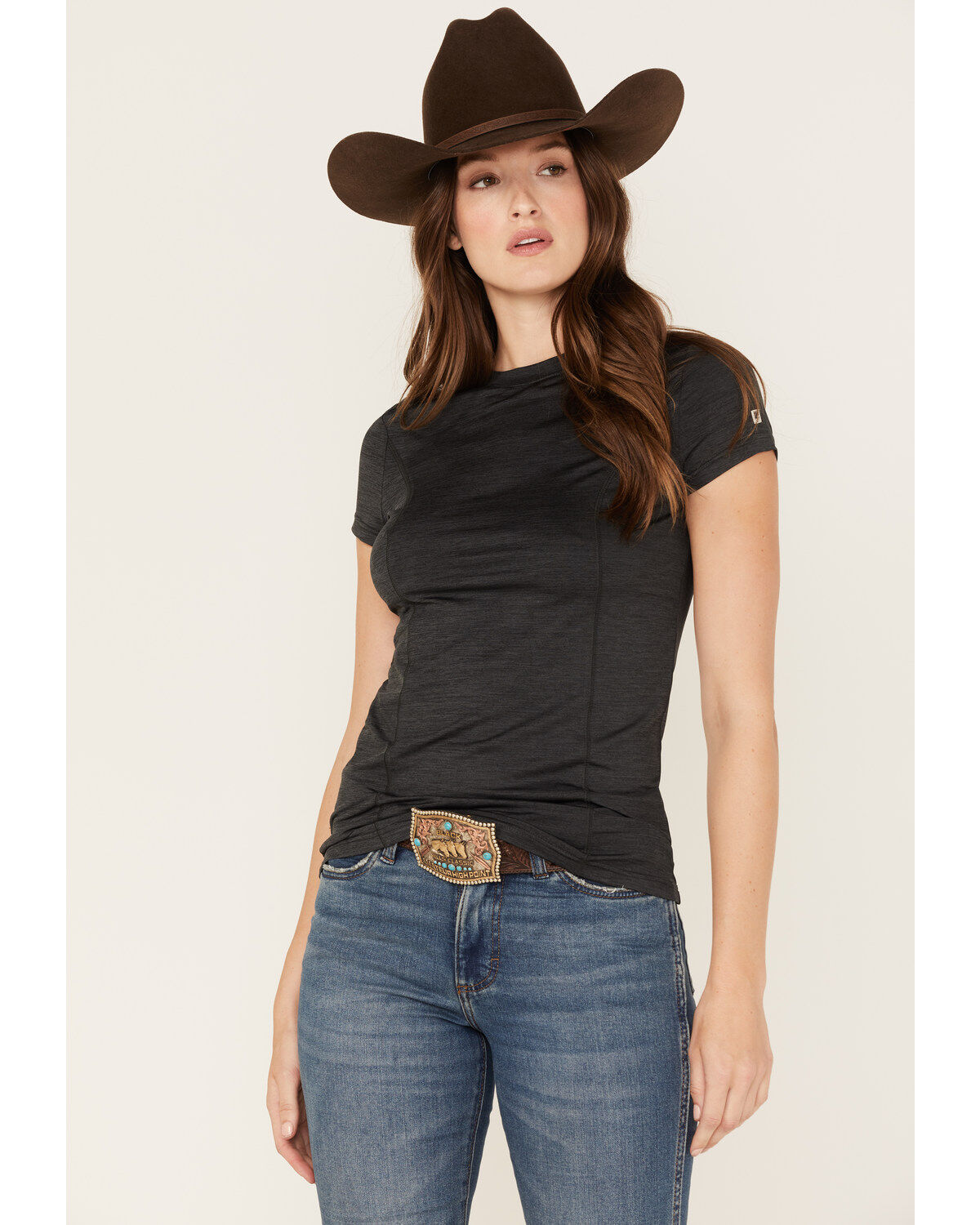 RANK 45 Women's Solid Short Sleeve Performance Tee | Boot Barn