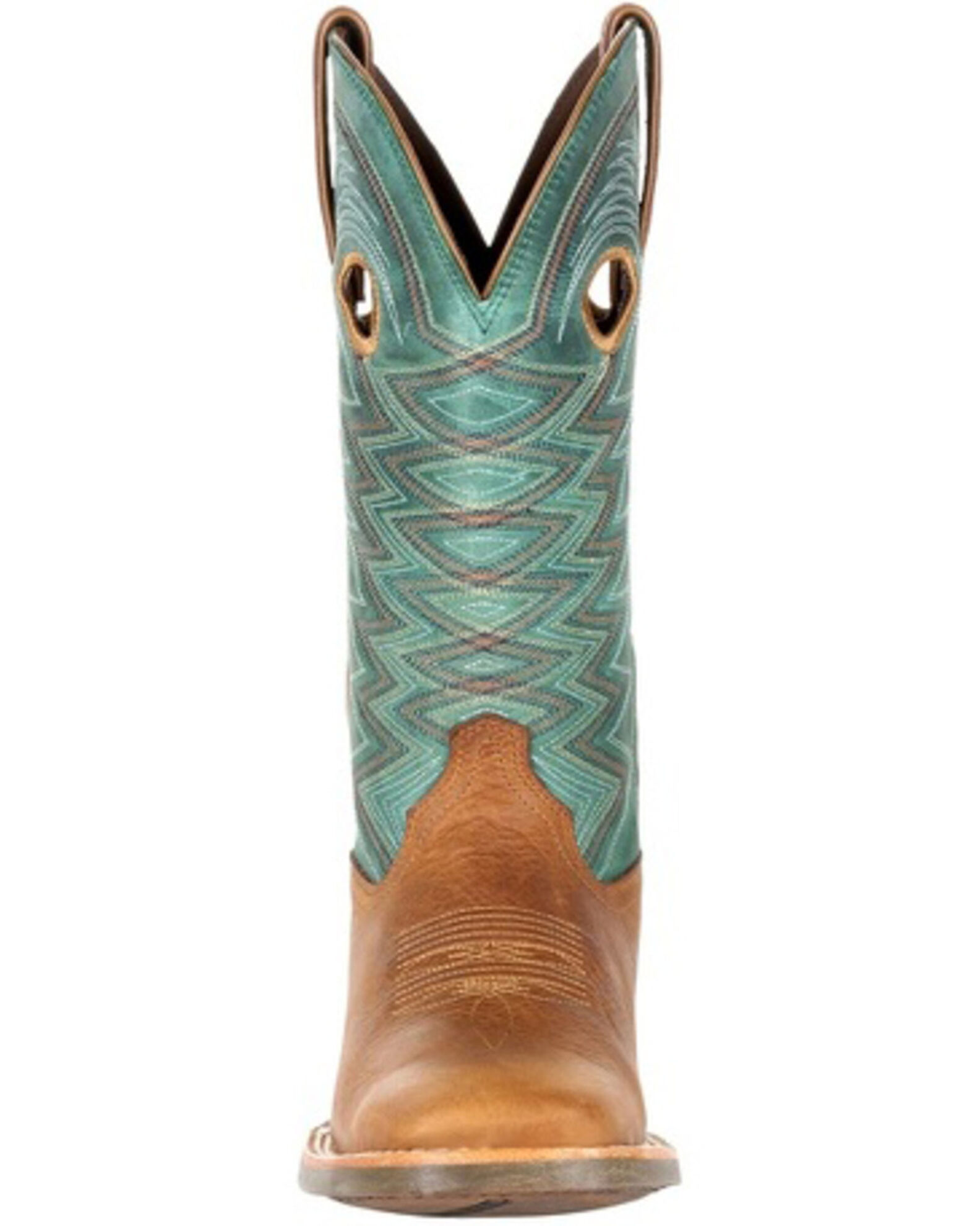 Durango Women's Lady Rebel Pro Teal Western Boots - Broad Square Toe, Brown