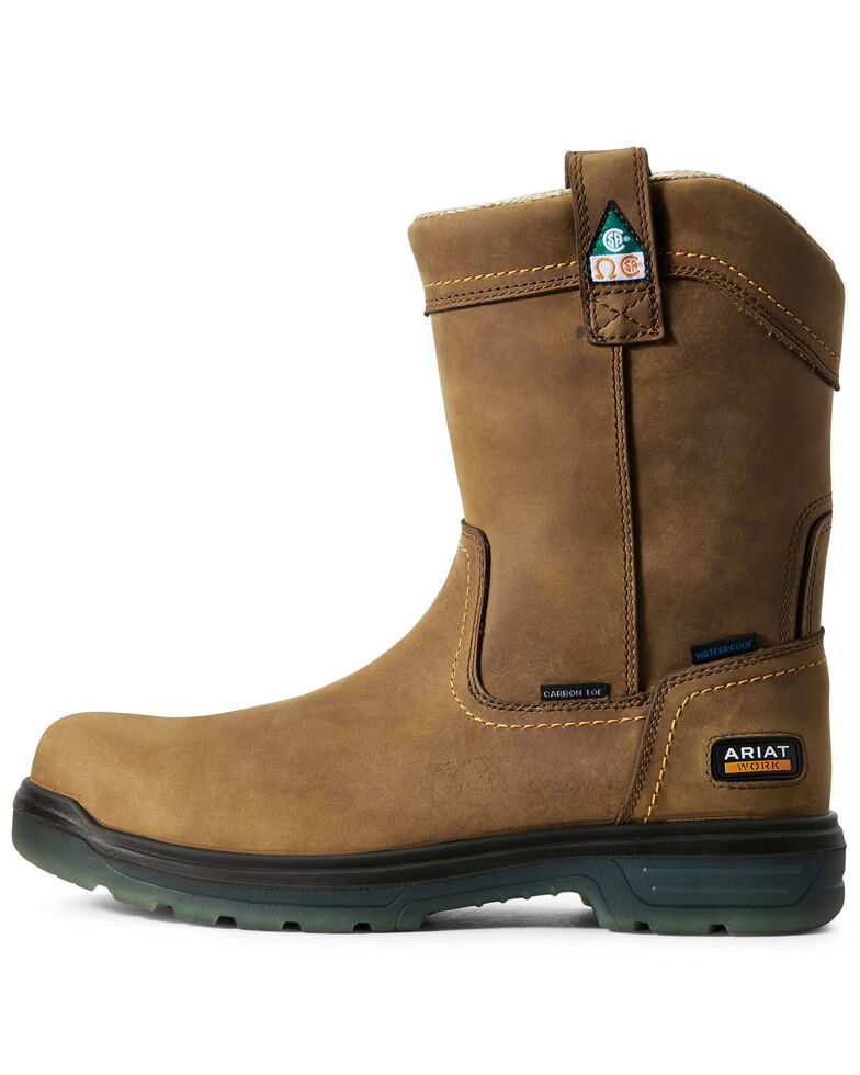 Ariat Mens Turbo Waterproof Work Boots Carbon Safety Toe Boot Barn