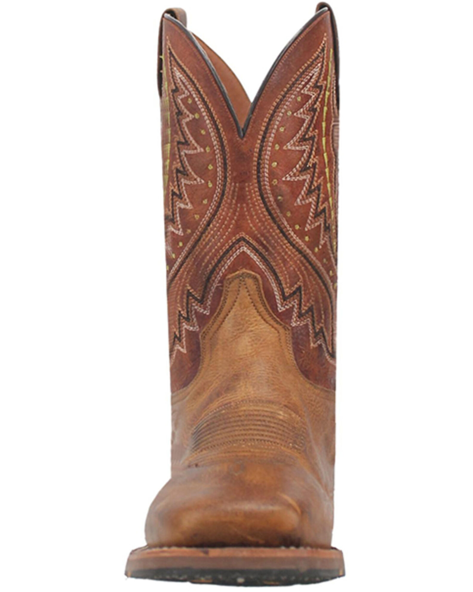 Dan Post Mens Saddle Bison Performance Western Boots Broad Square