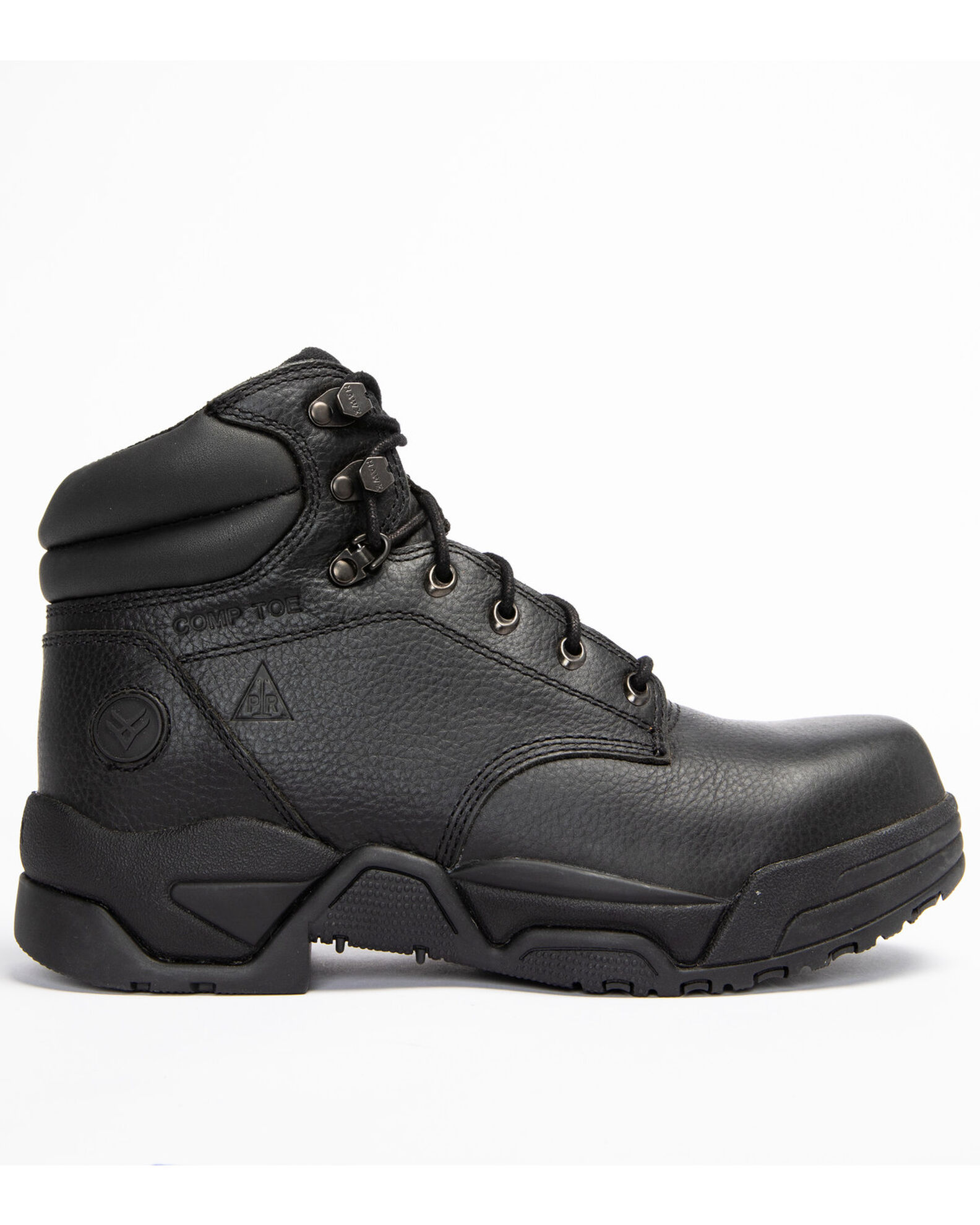 Hawx Mens 6 Enforcer Work Boots Composite Toe Black