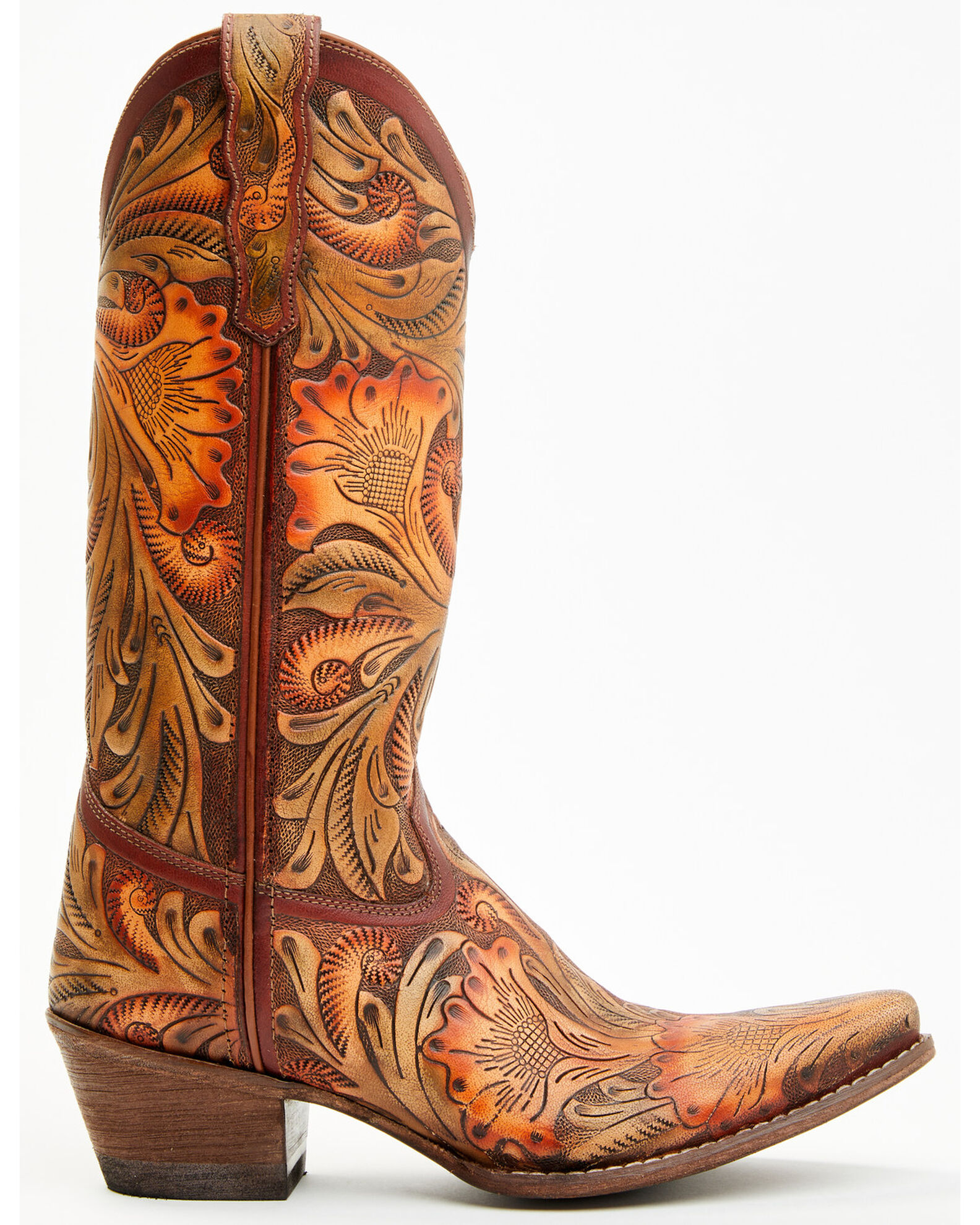 Shyanne Womens Sweetest Thing Tooled Western Boots Snip Toe Multi
