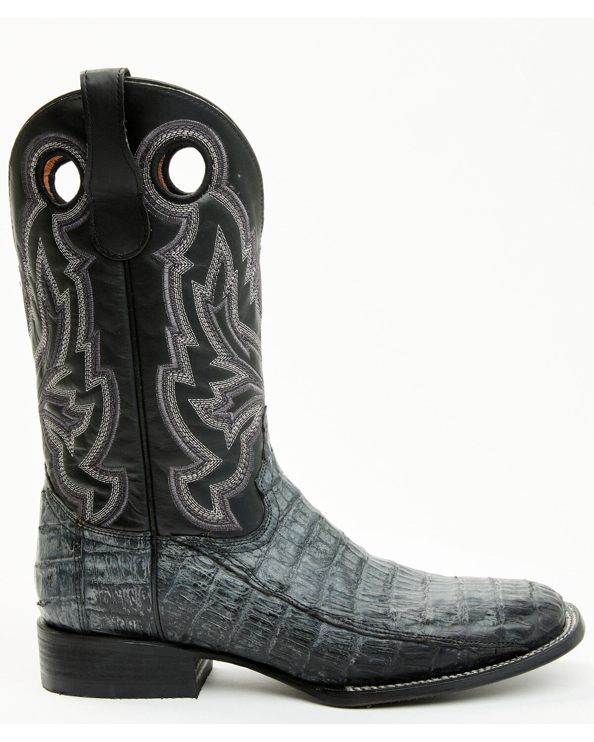 Corral Men's Exotic Caiman Western Boots - Broad Square Toe, Black