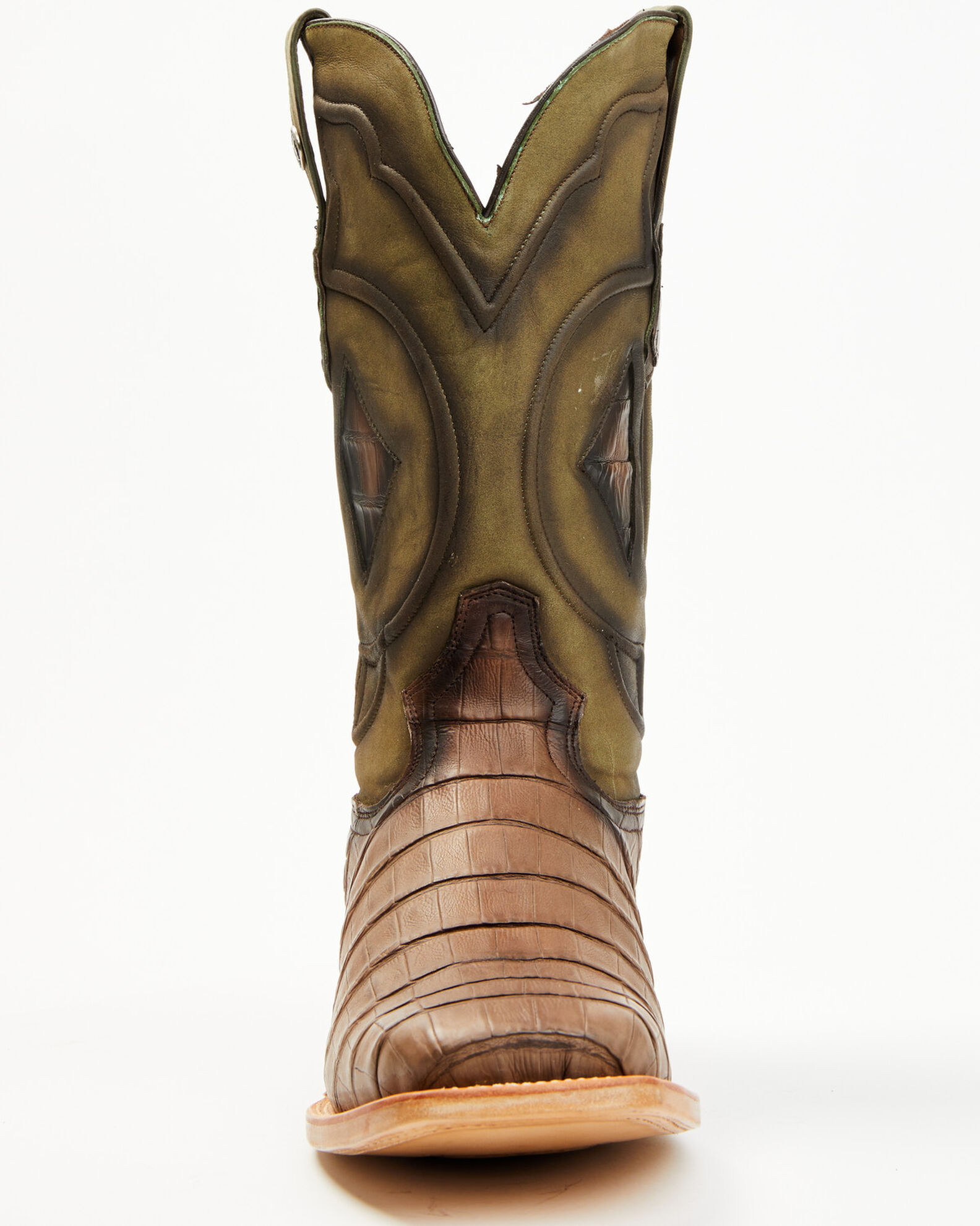 Tanner Mark Men's Exotic Caiman Tall Western Boots - Broad Square Toe ...