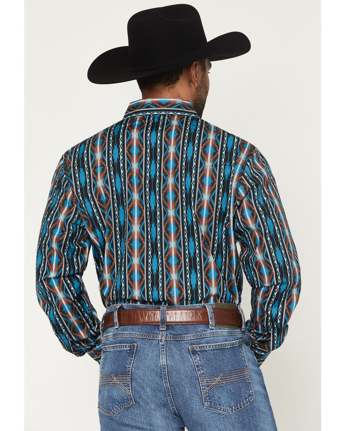 Product Name: Wrangler Men's Checotah Southwestern Print Long Sleeve ...