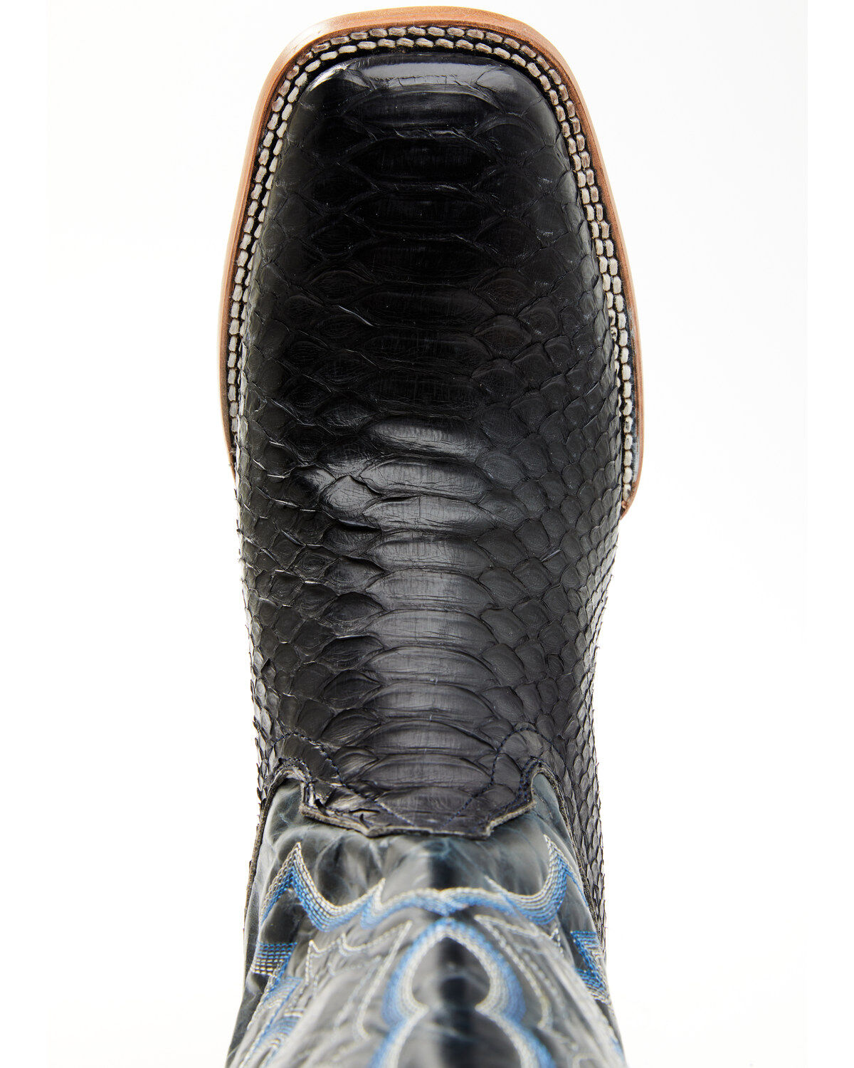 Cody James Men's Exotic Python Western Boots - Broad Square Toe, Black