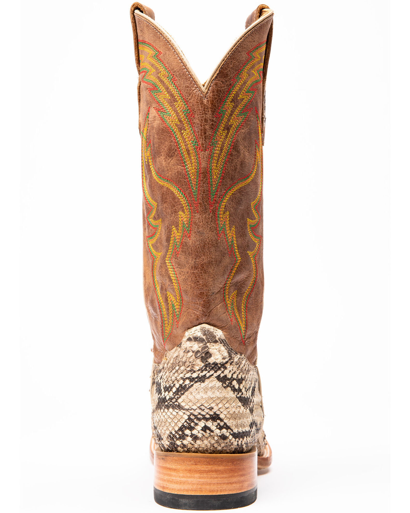 Cody James Men's Exotic Python Western Boots - Broad Square Toe, Brown